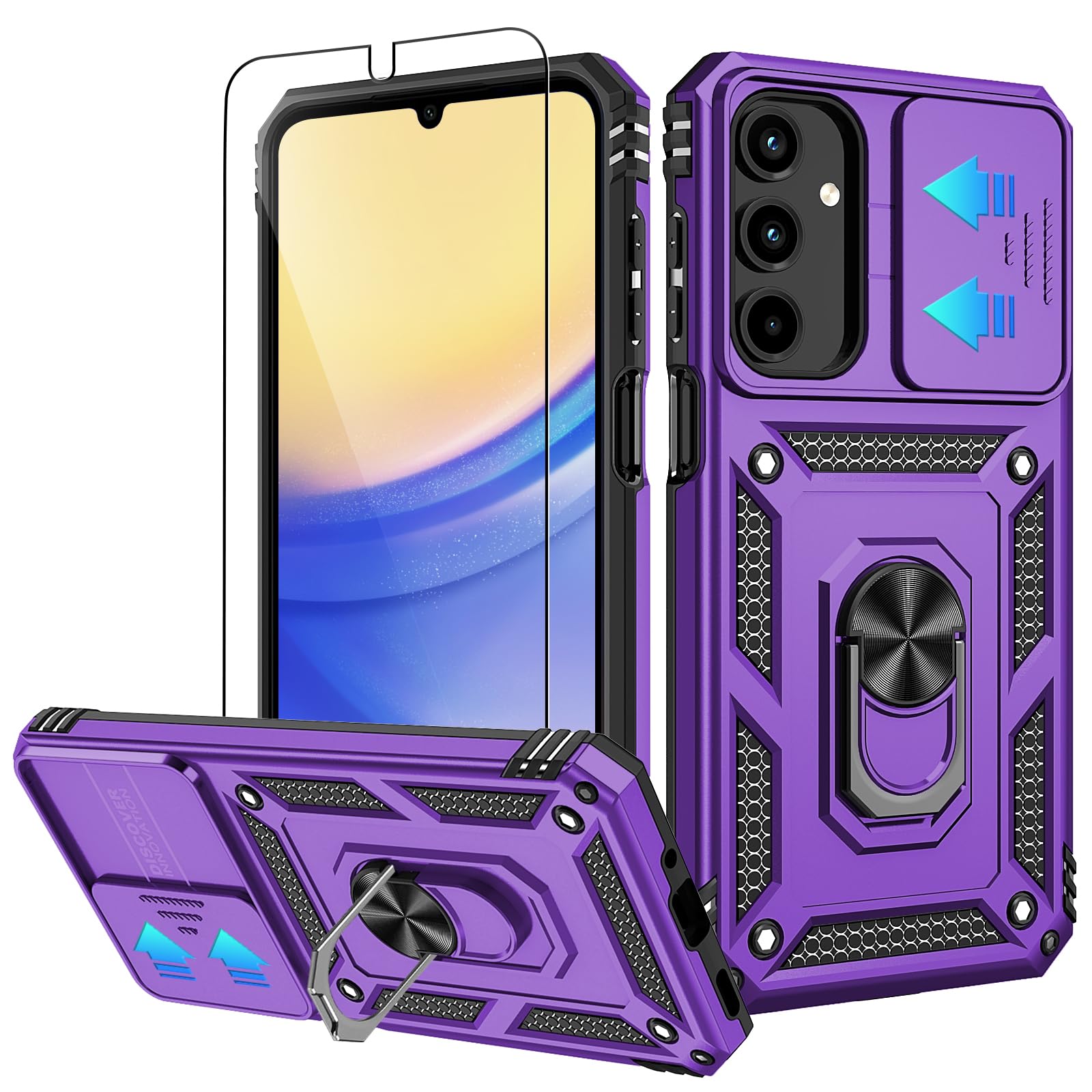 Amazon.com: for Galaxy A13 5G Phone Case,with HD Screen Protector ...