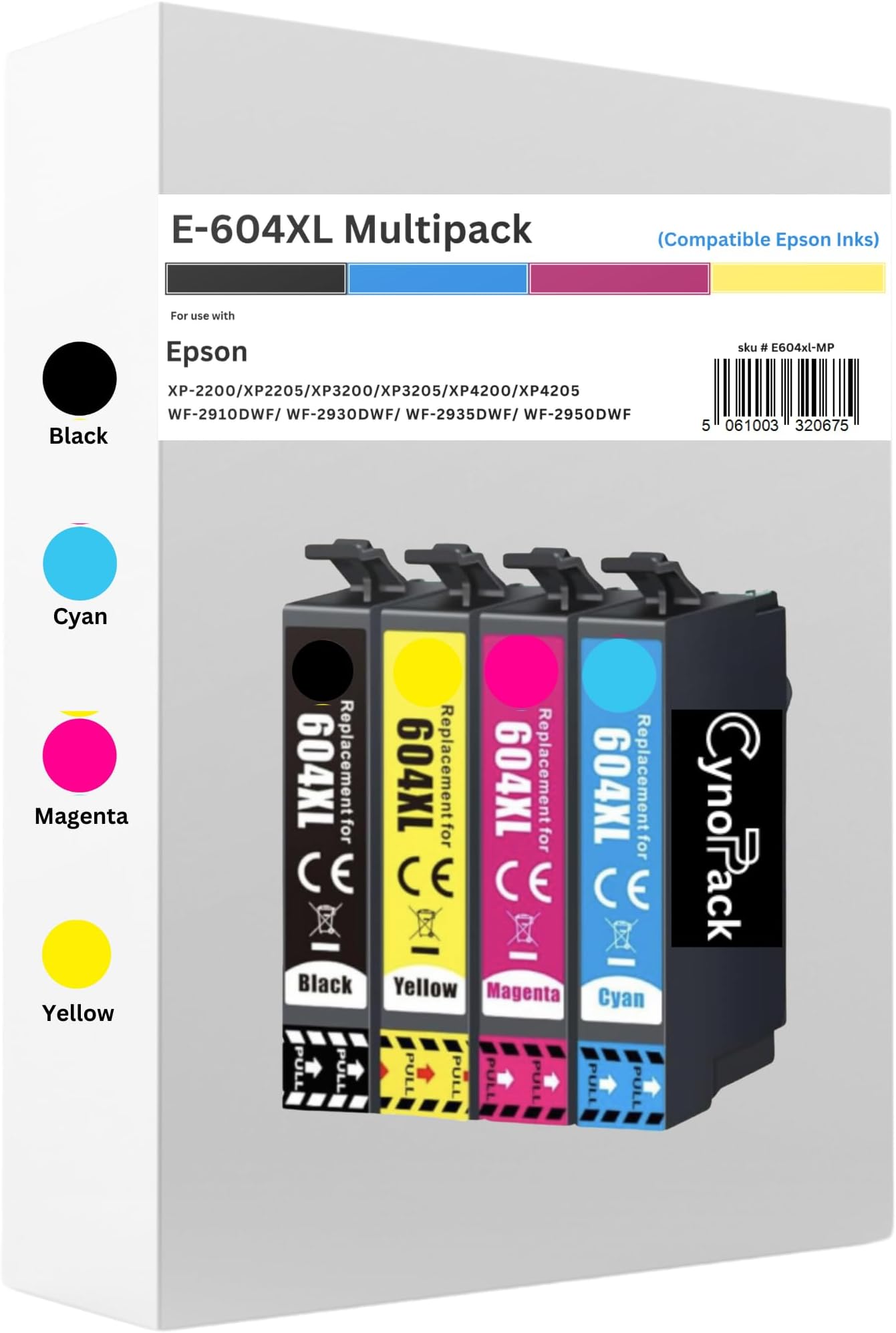 Cynopack 604XL Compatible Epson Ink Cartridges Multipack for Epson ...