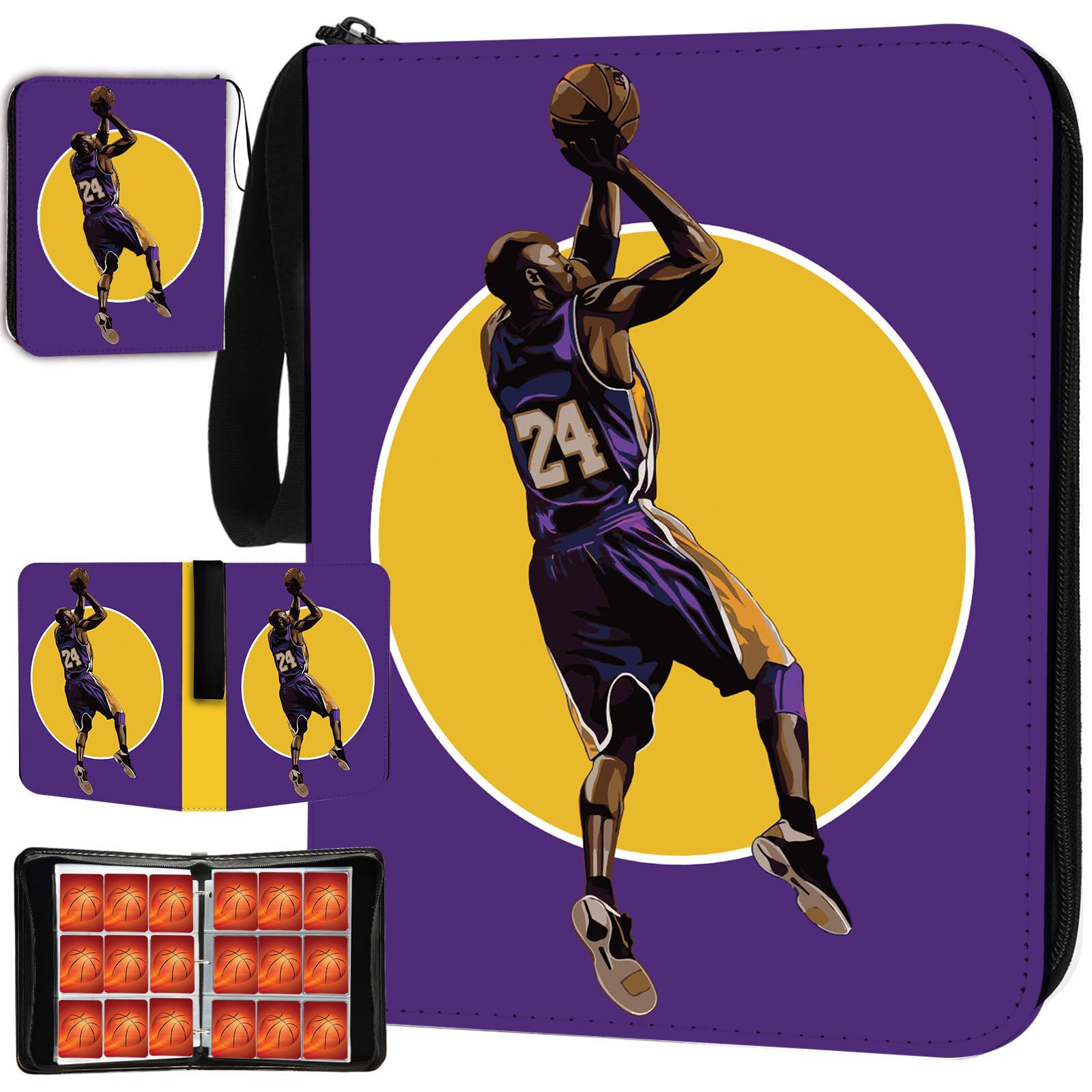 Amazon.com: Basketball Card Binder, 900 Pockets Los Angeles Basketball ...