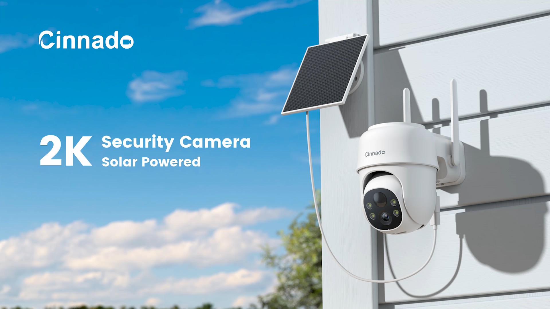 Watch Cinnado 2K security camera solar powered overview on Amazon Live