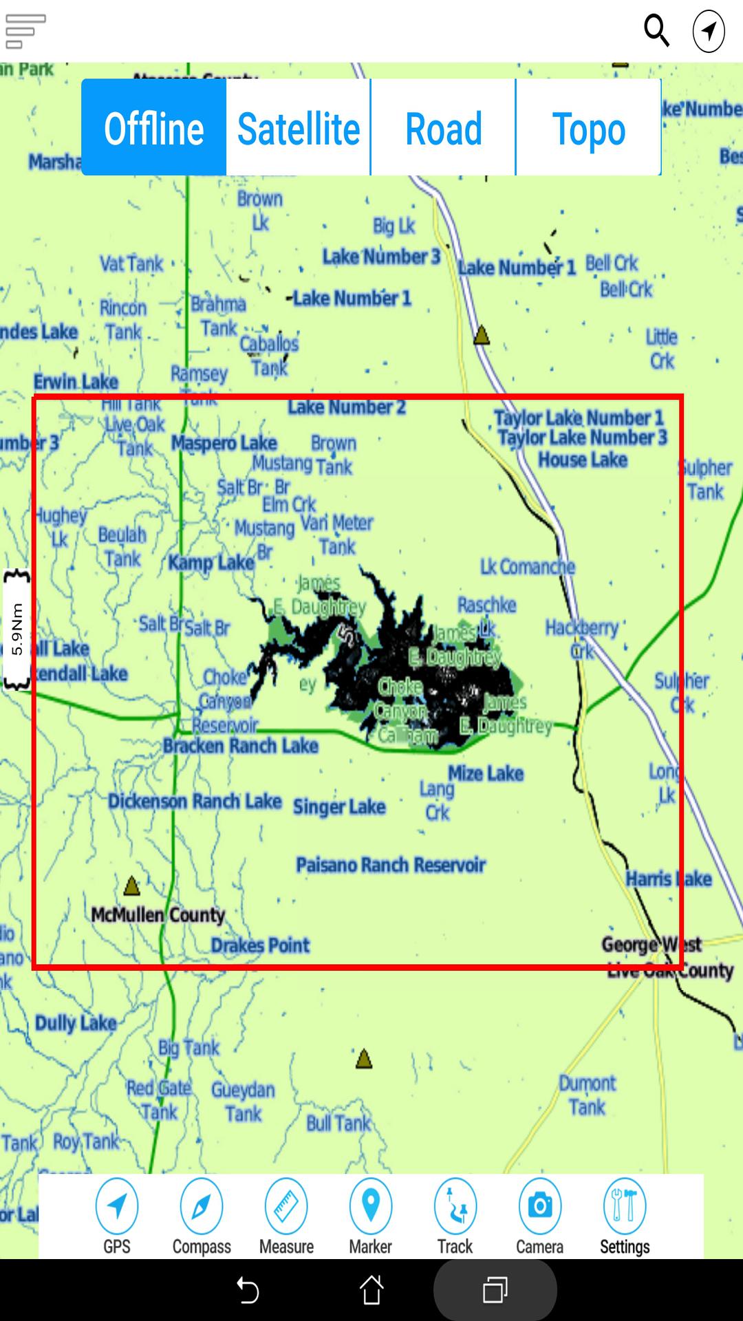 Choke Canyon Reservoir Offline GPS Charts - App on Amazon Appstore