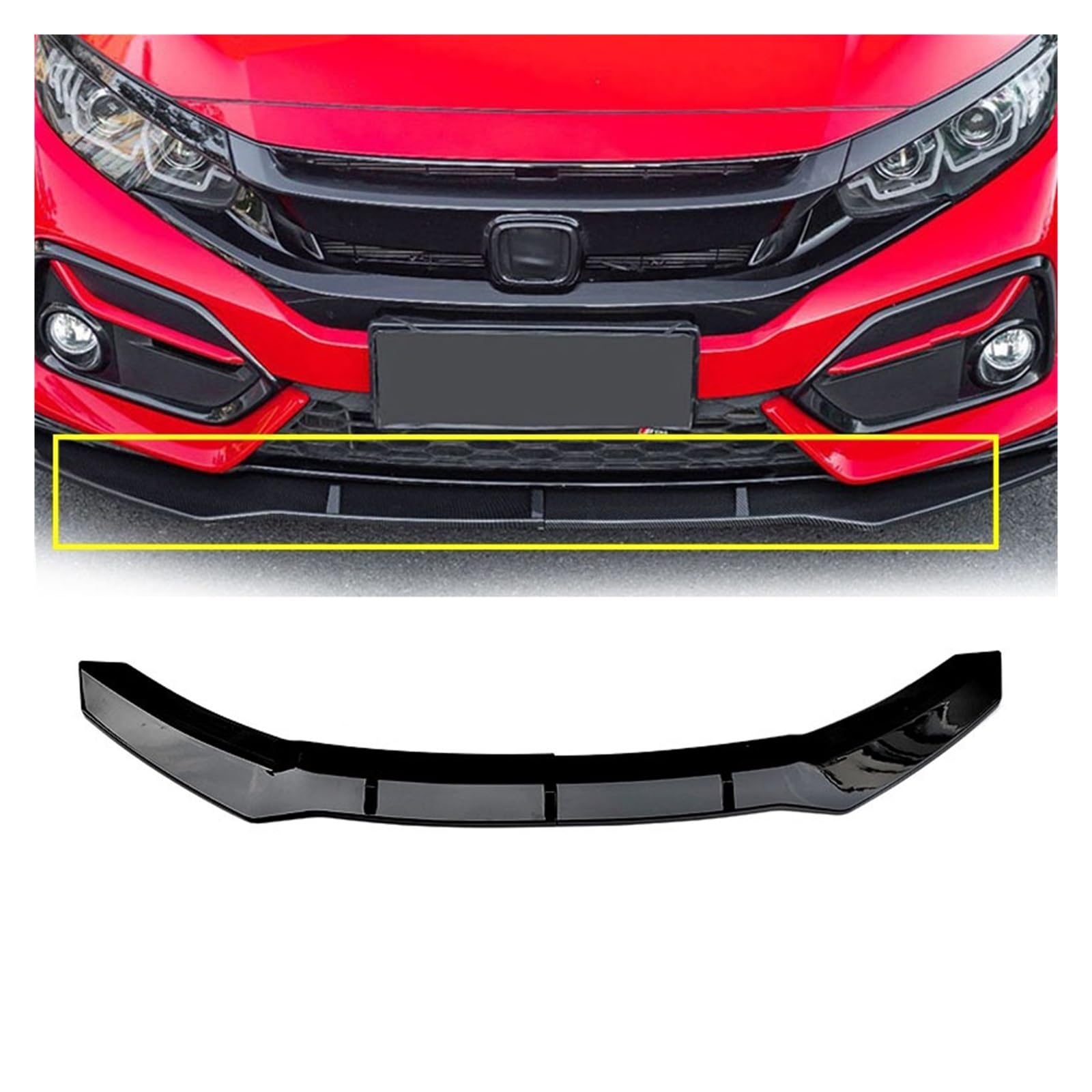 Buy Spoilers 2PCS Car Front Bumper Splitter Lip Diffuser Spoiler Cover ...