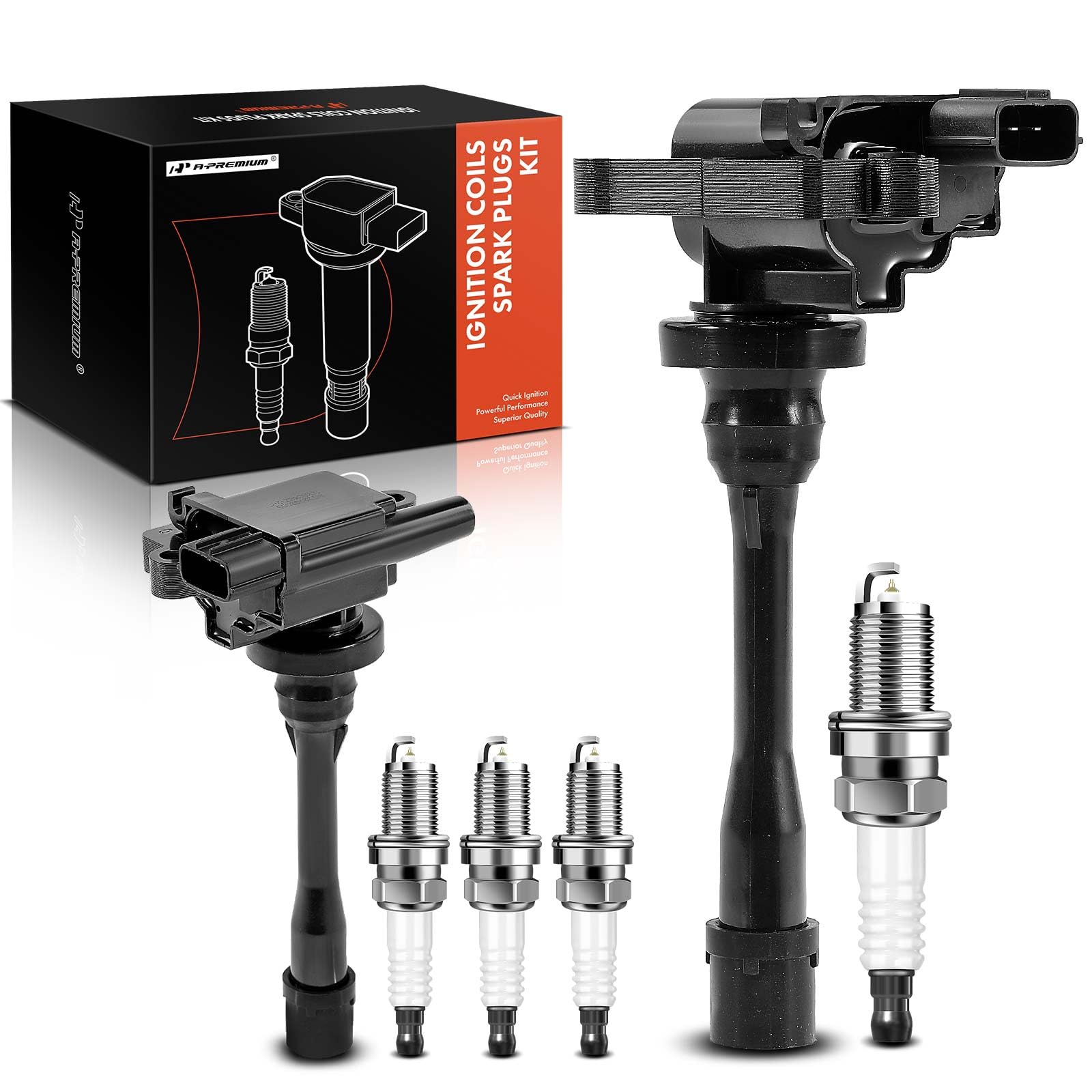 Amazon.com: A-Premium 2x Ignition Coil Pack and 4x Iridium Spark Plugs ...