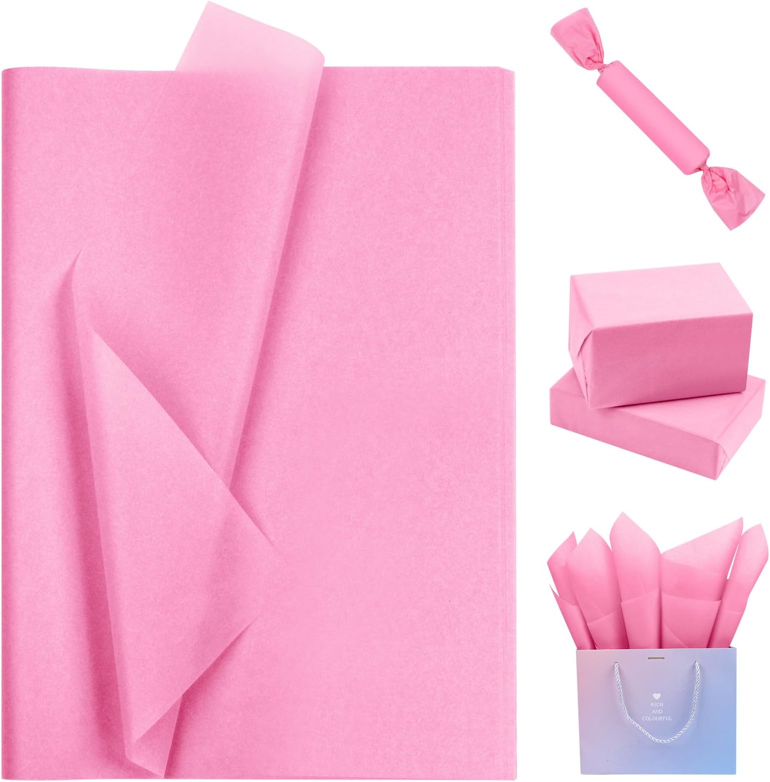 Amazon.com: 40 Sheets Wrapping Tissue for Gift Bags Decorations Crafts ...