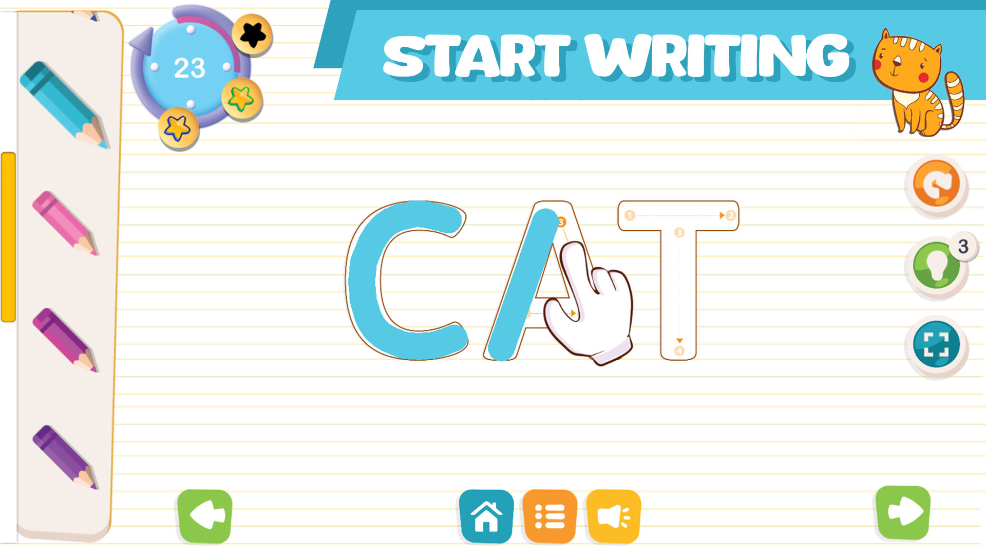 letter writing tracing: Learn Alphabet Letters & Handwriting ABC ...