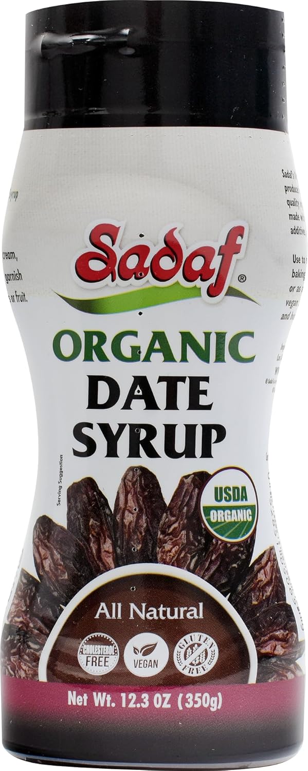 Amazon.com : Sadaf Organic Date Syrup in Squeeze Bottle - Date syrup ...