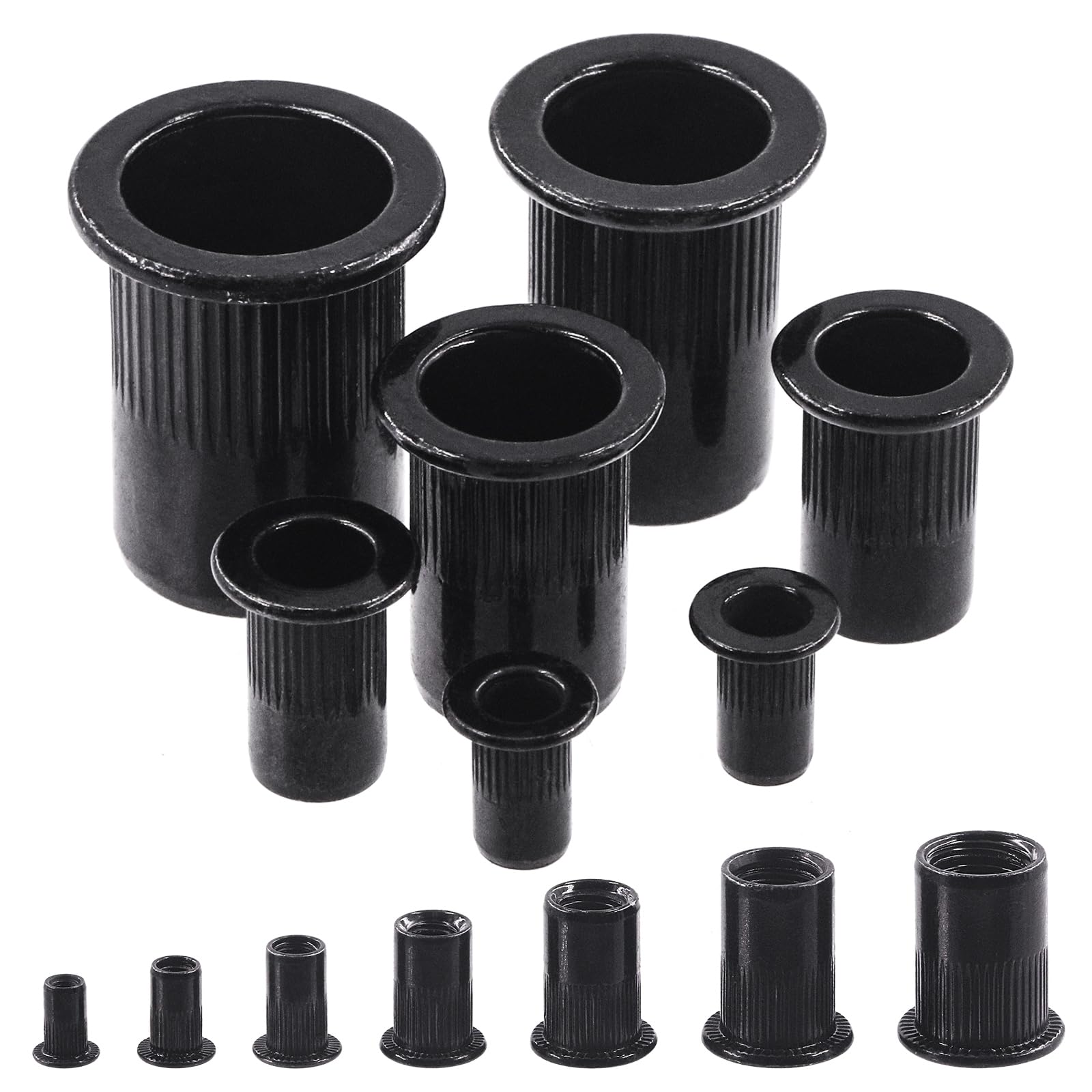 Snapklik.com : Keadic 50Pcs M10 Carbon Steel Threaded Rivet Nuts