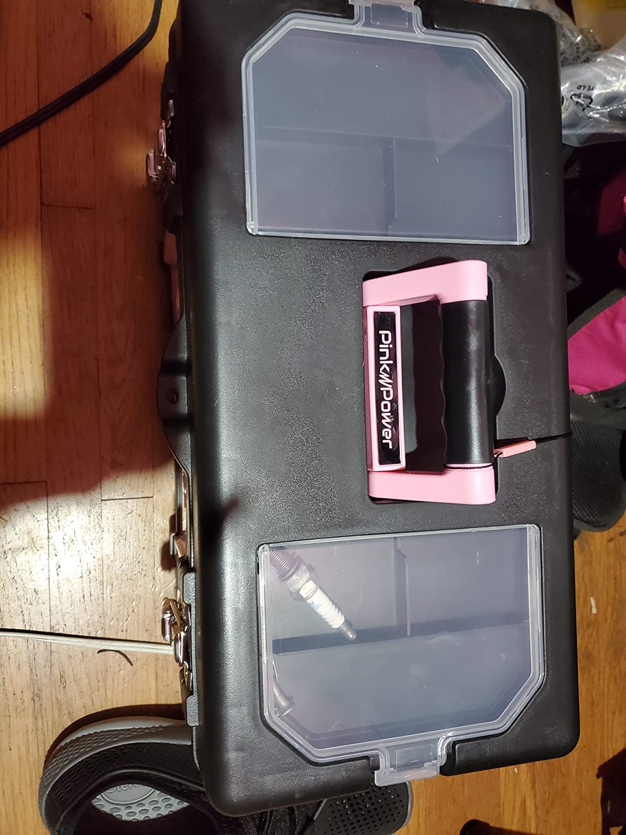$9/mo - Finance Pink Power Pink Tool Box for Women - 18" Small Metal ...