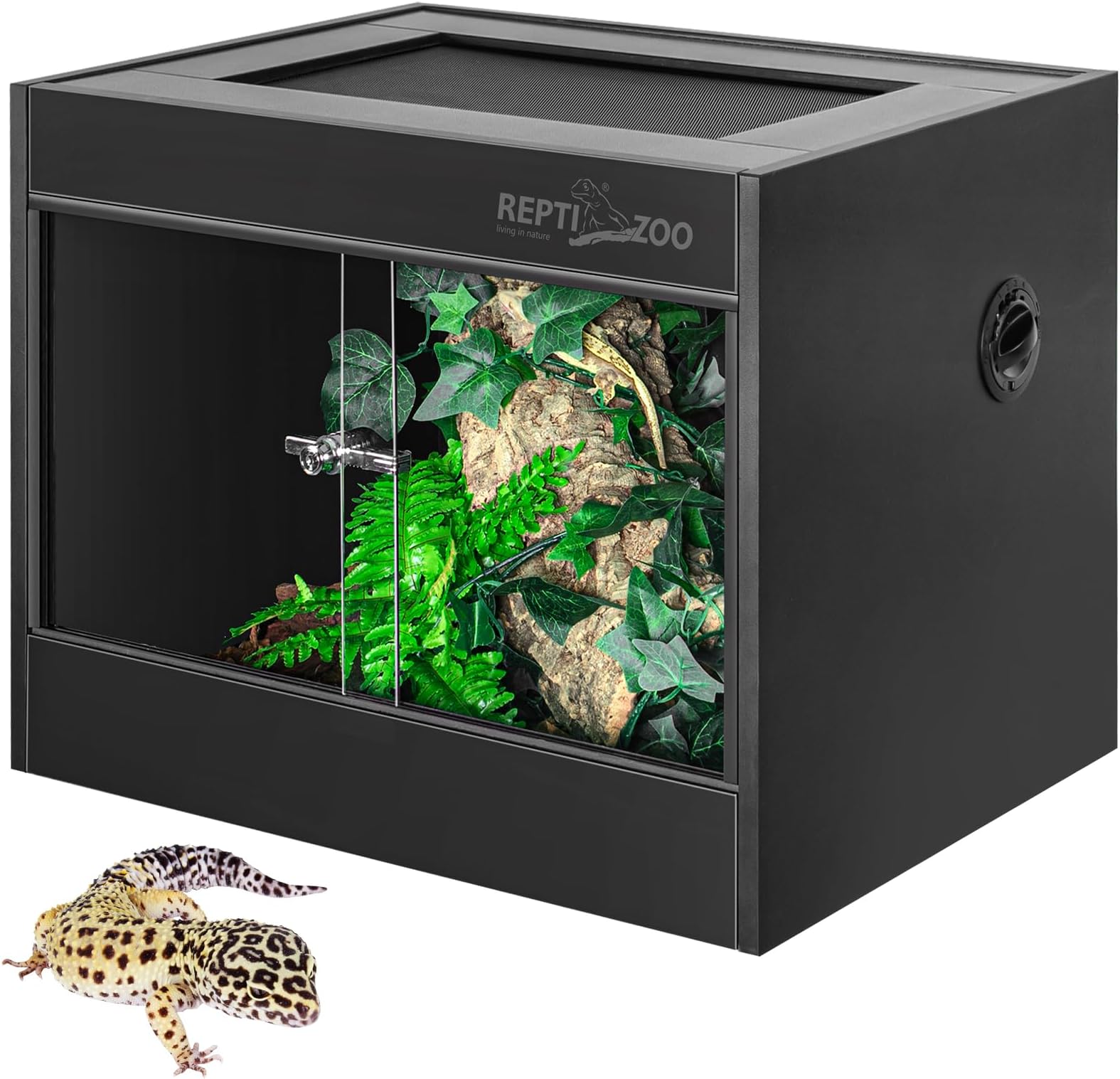 Amazon.com : REPTI ZOO 34 Gallon PVC Reptile Terrarium, 24x18x18 ...