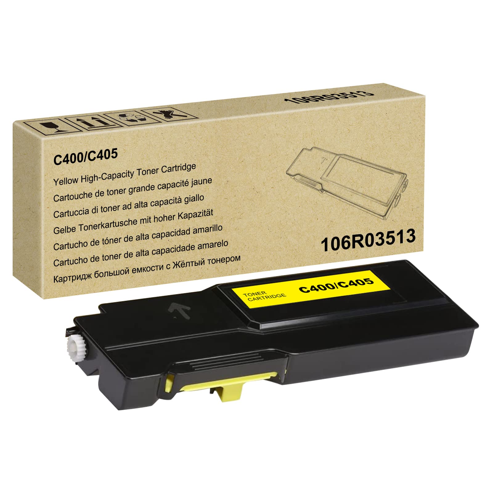 Amazon.com: C400 C405 Yellow High Capacity Toner Cartridge ...