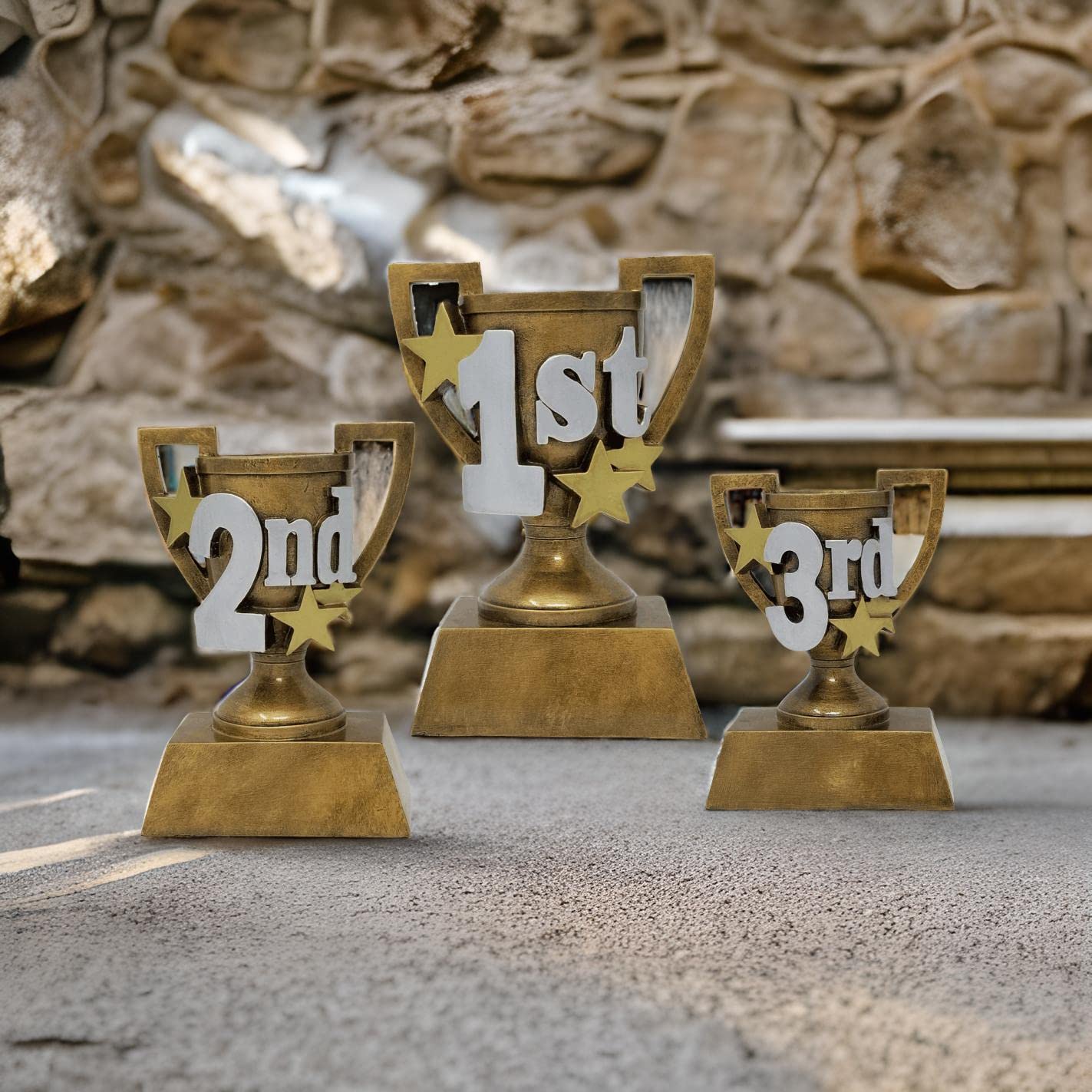 Snapklik.com : Decade Awards 1st Place 3D Gold Cup Trophy - 7 Inch Tall ...