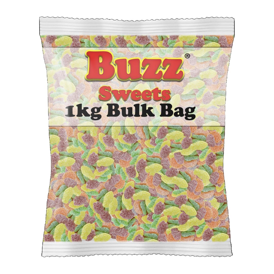 Buy BuzzSweet's Super Sour Fruits | Classic Retro Sweets | Super Sour ...