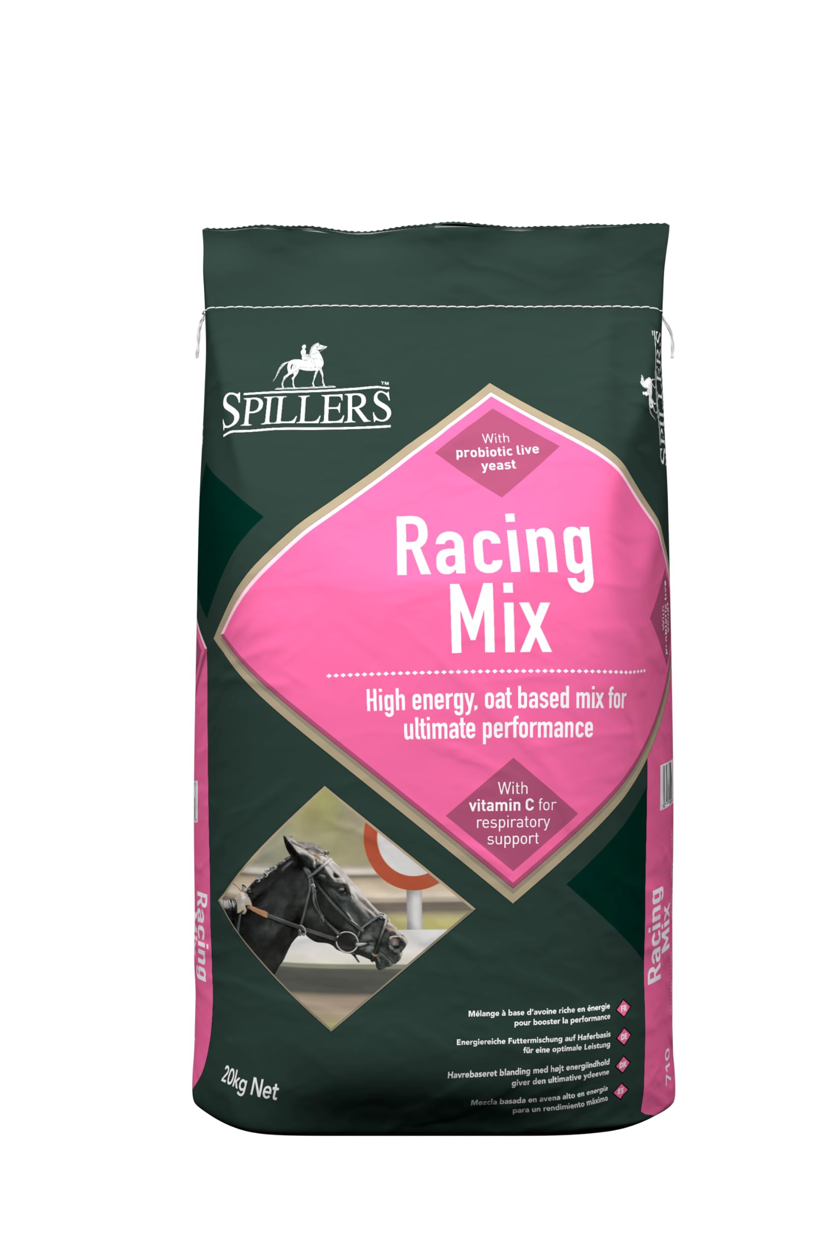 SPILLERS Racing Mix Horse Feed, 20KG – High Energy Horse Food – Oat ...