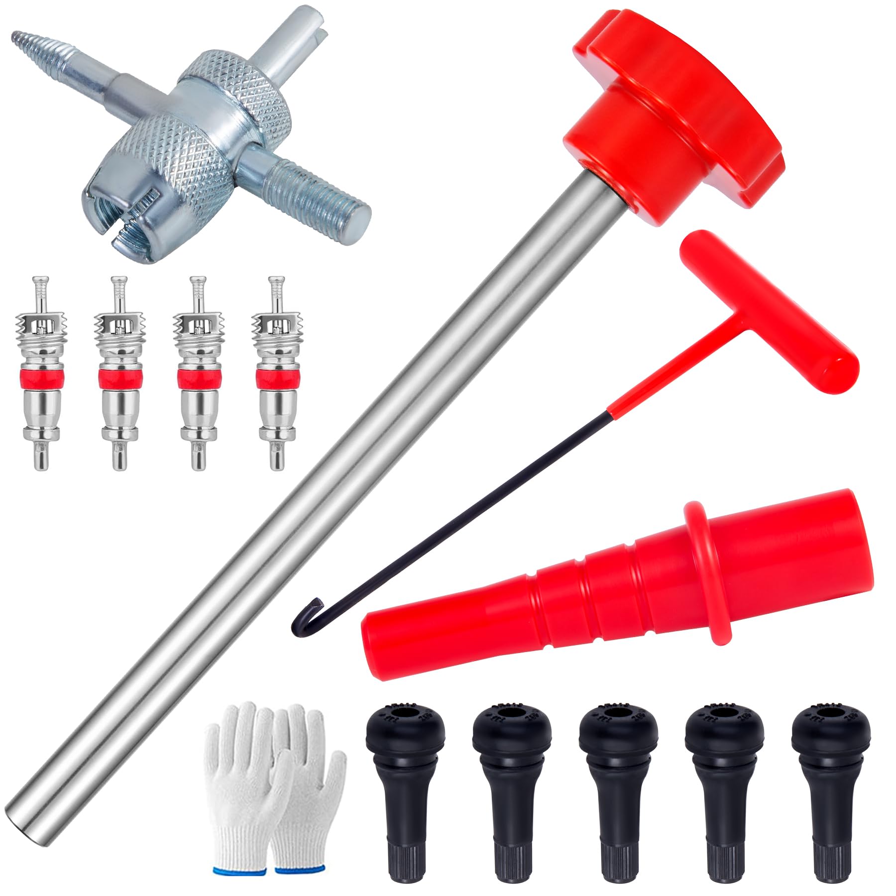 Amazon.com: Quick Change Tire Valve Tool Kit,Tire Valve Stem Core ...