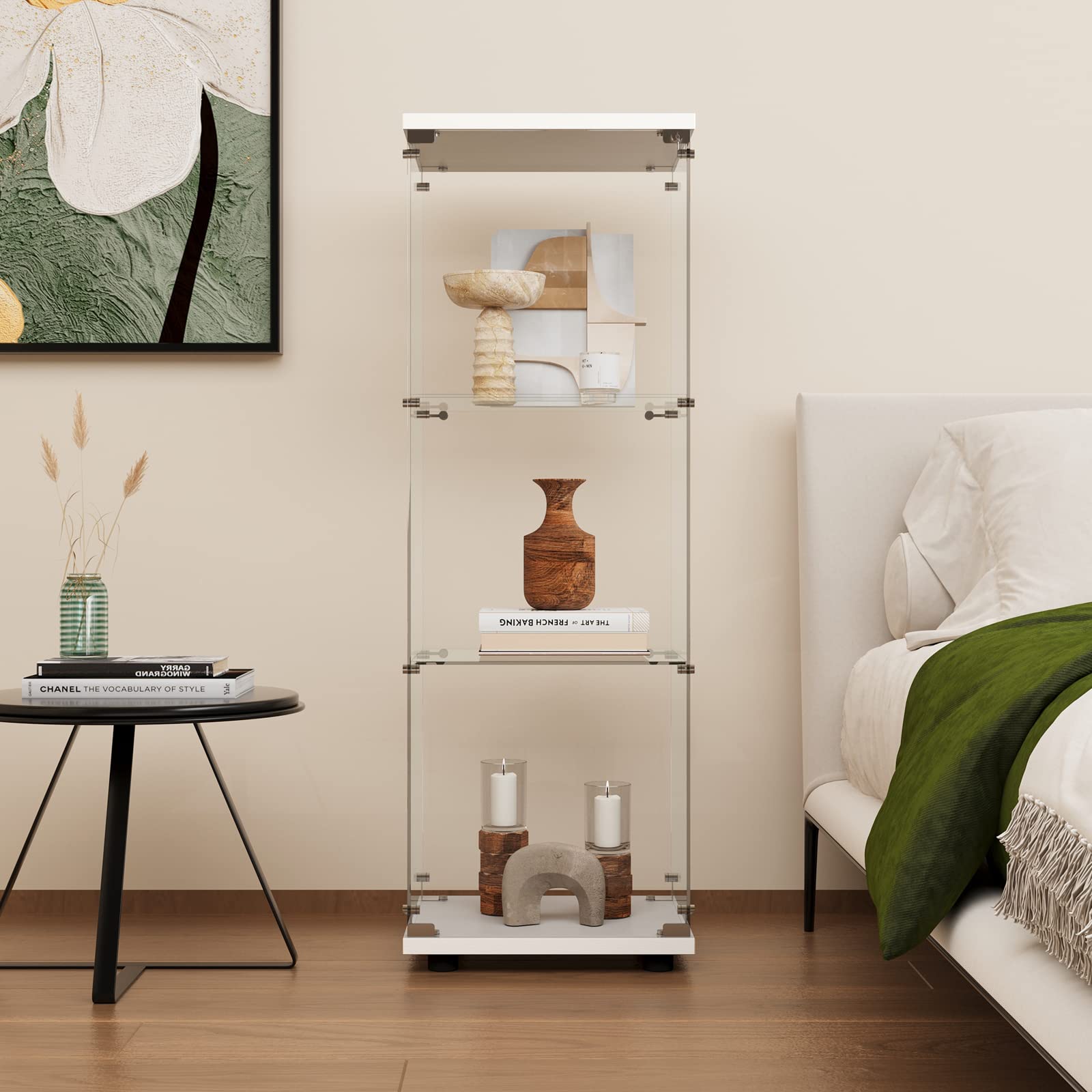 Snapklik.com : LFT HUIMEI2Y Glass Display Cabinet 3-Shelf