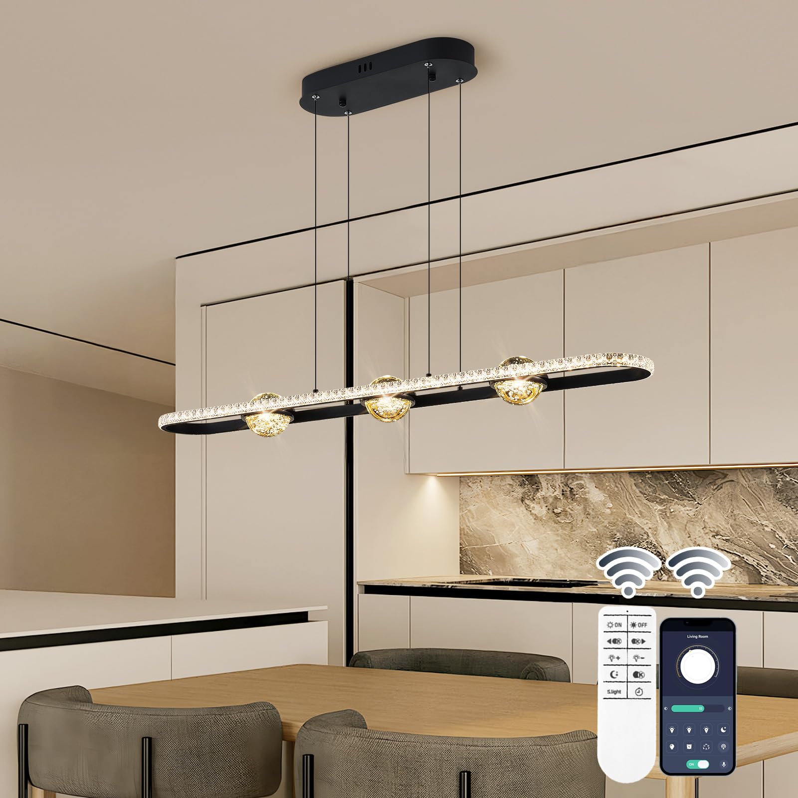 9 Best Lighting For Rectangular Dining Table | Linear Light Fix