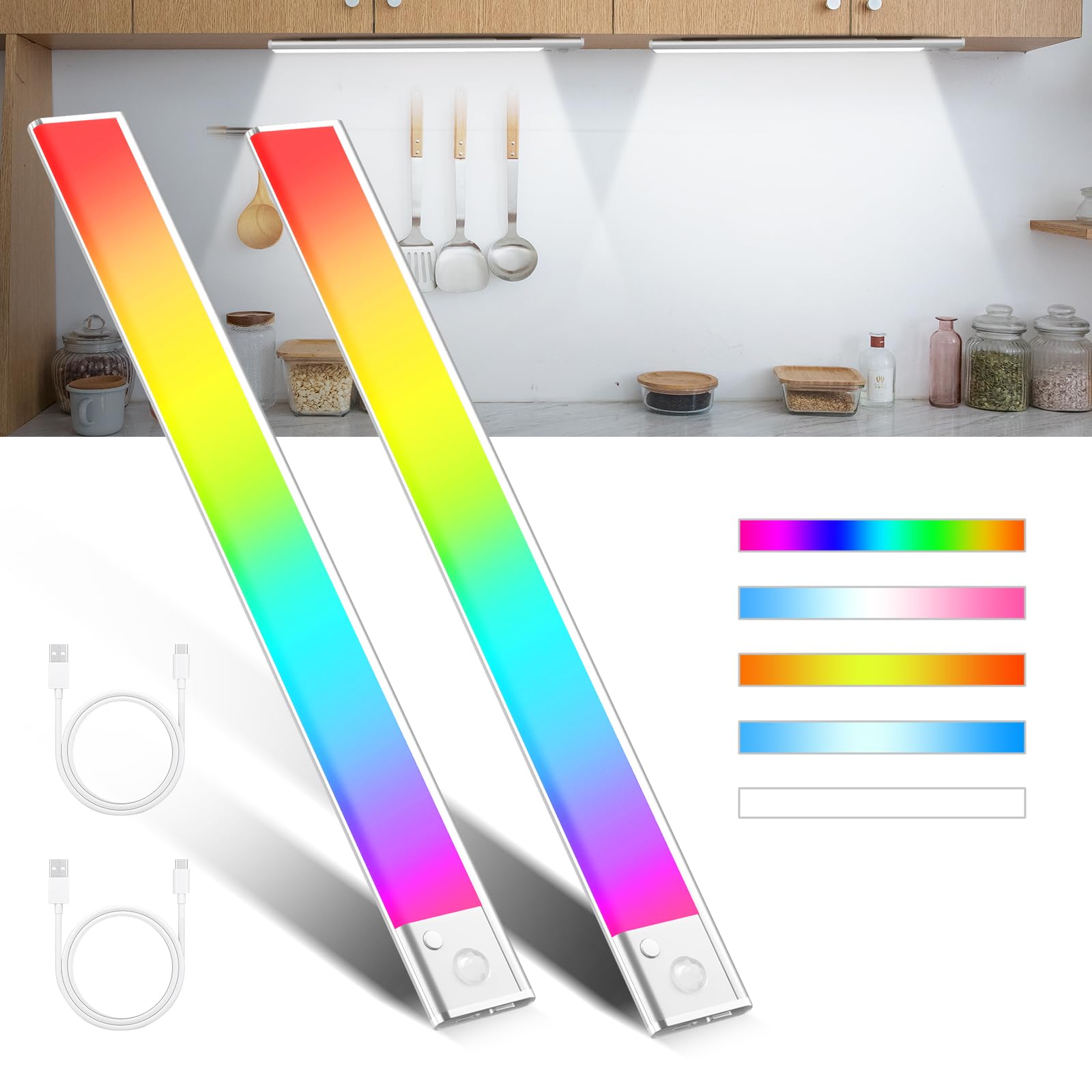 Comius Sharp Reglette LED Lampe, 40CM Lampe LED Rechargeable, Barre LED ...