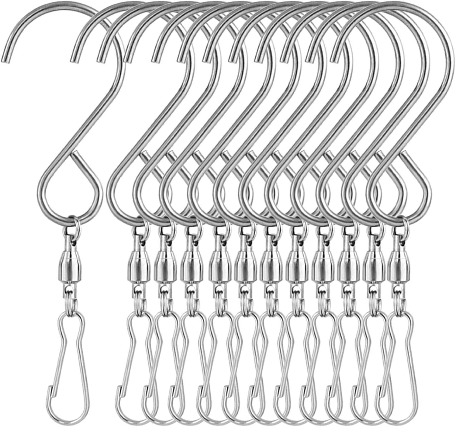 Amazon.com: AMZSEVEN 12 Pack Swivel Hooks Clips for Hanging Wind ...