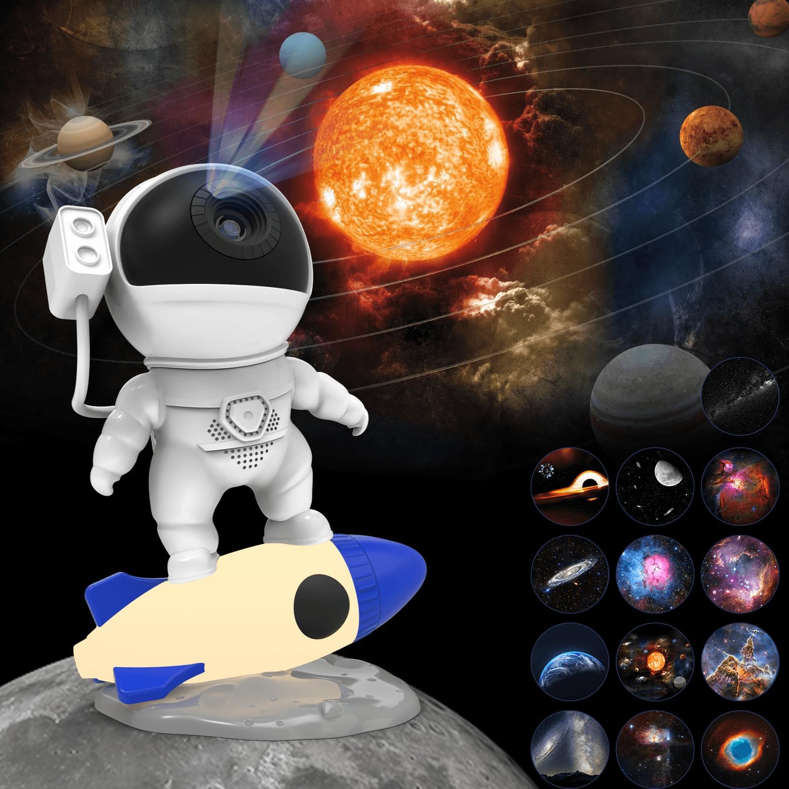 MERTTURM Astronaut Galaxy Planetarium Projector, Star Starry Sky Light ...