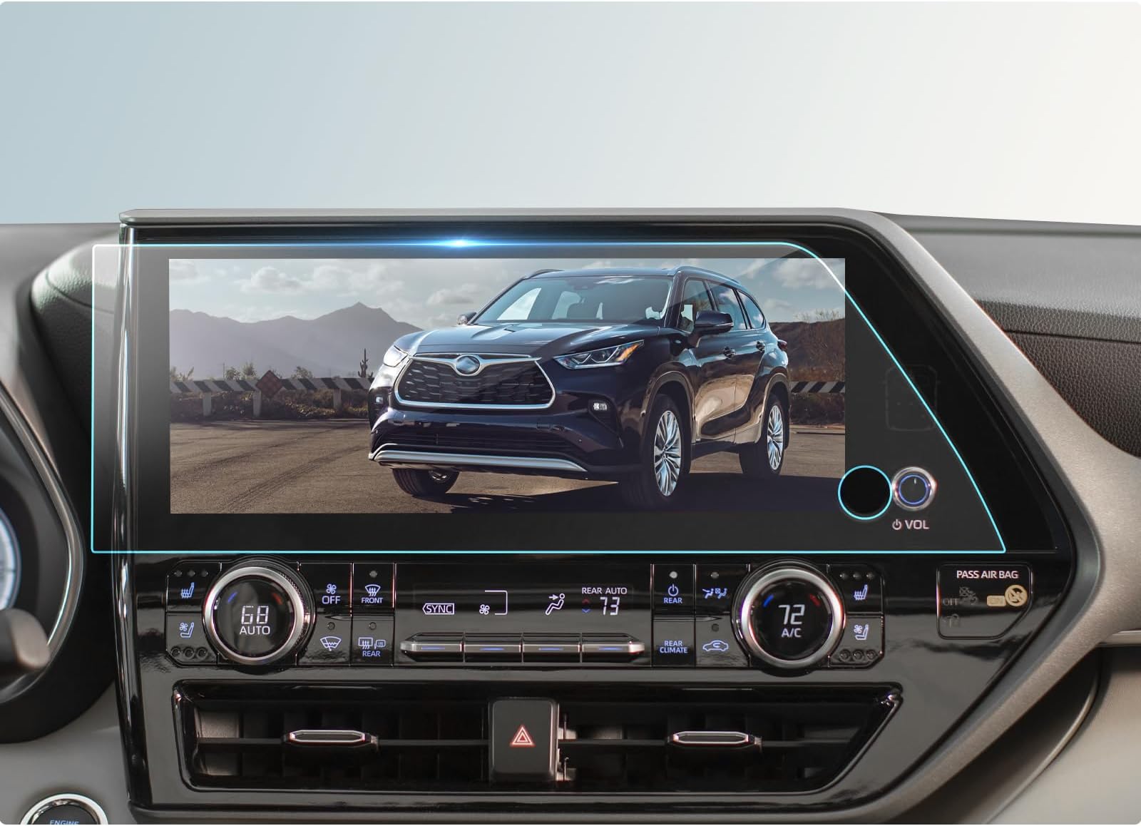 Amazon.com: BIBIBO New Updated for 2023 2024 Toyota Highlander Screen ...