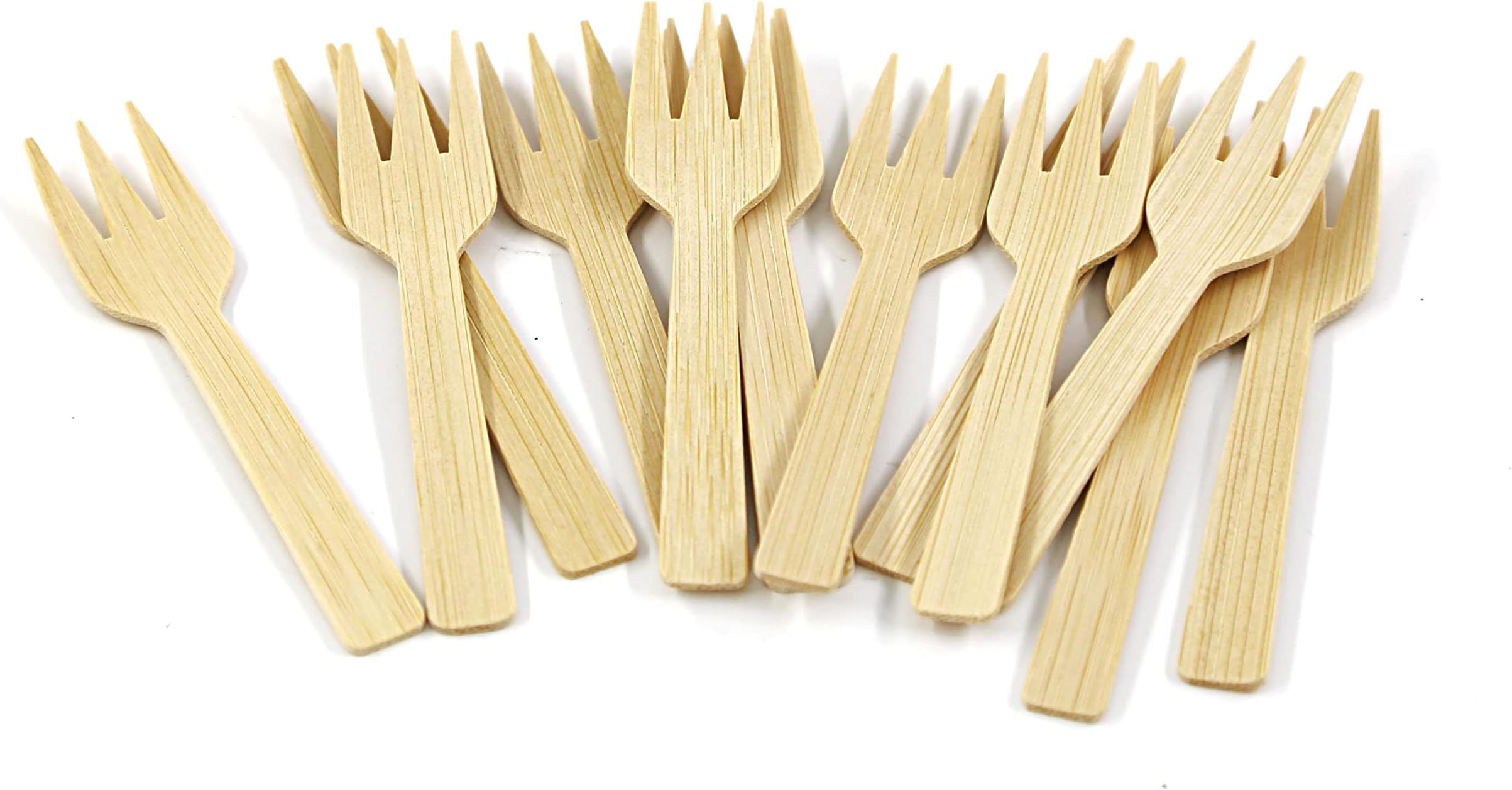 Amazon.com: Gmark 3.5" Wooden French Fry Forks 200 ct, Two Prong Wood ...