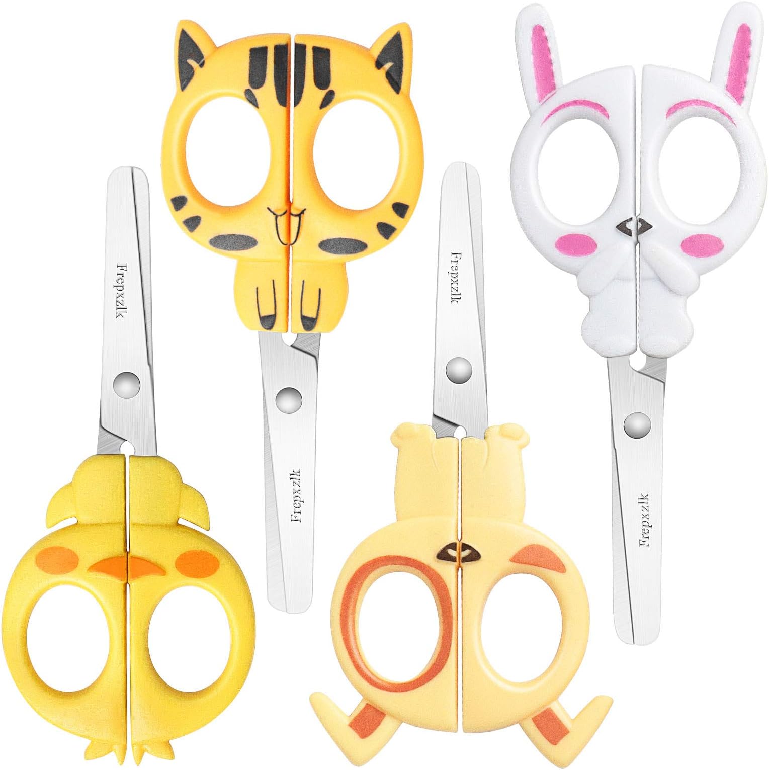Fiskars Children's Animal Scissors with Bee Motif, From 4 years, length ...