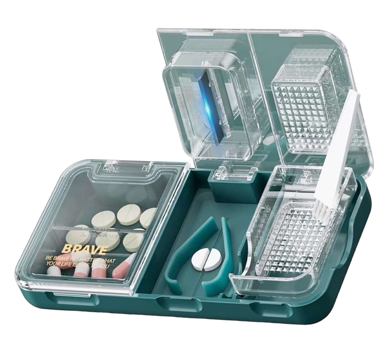 Amazon.com: CFMOUR 3-in-1 Pill Cutter Splitter for Tiny or Small Large ...