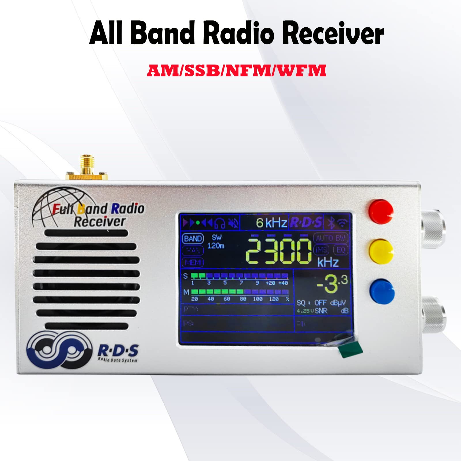 GOOZEEZOO TEF6686 V1.18 Portable Shortwave Radios Receiver LW/MW/SW/FM ...