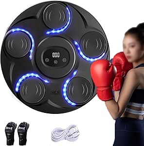 Amazon.com: Bluetooth Smart Music Boxing Target, Electronic Boxing ...