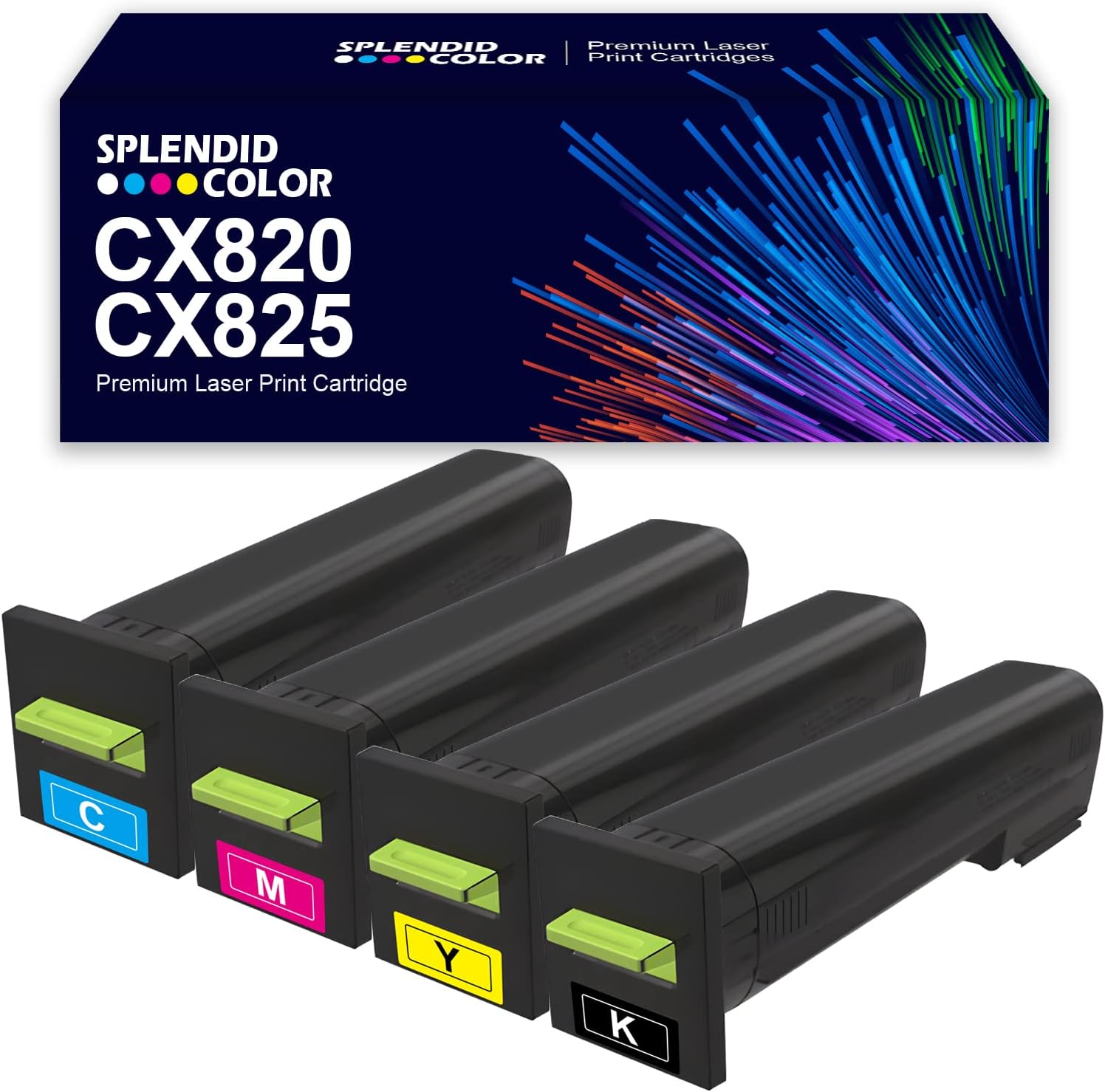 Amazon.com: SPLENDIDCOLOR Remanufactured CX820 CX825 (72K1XC0 72K1XK0 ...