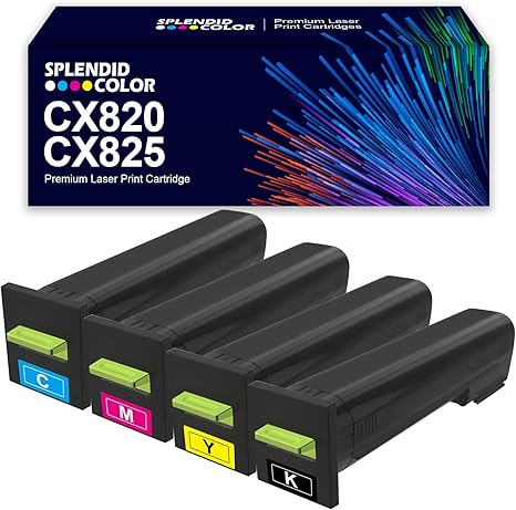 Amazon.com: SPLENDIDCOLOR Remanufactured CX820 CX825 (72K1XC0 72K1XK0 ...