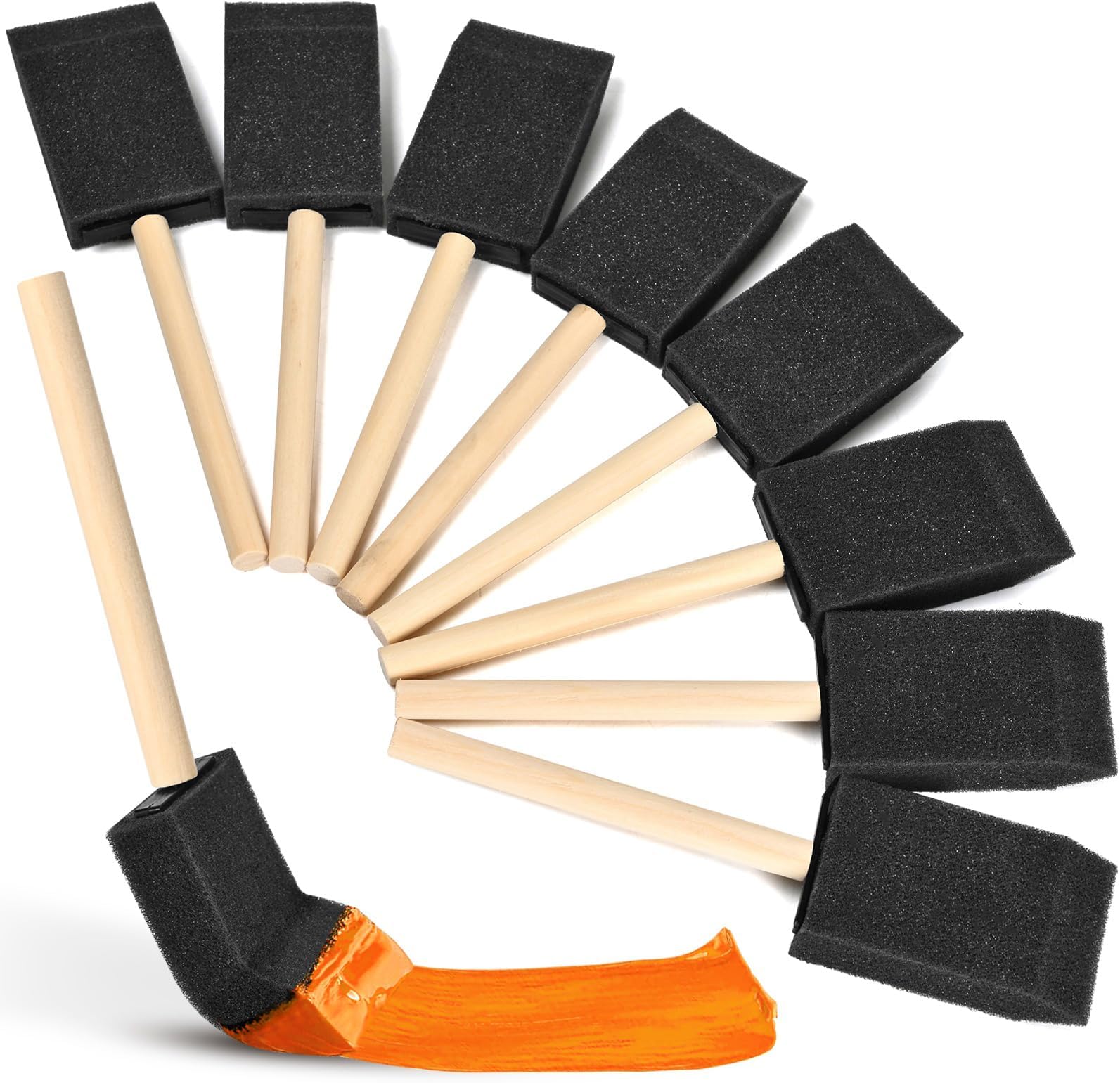 Amazon.com: Pro Grade - Foam Brushes - 4 Inch - 24 Piece Poly Foam ...