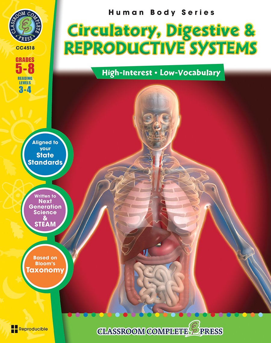 Amazon.com: Circulatory, Digestive & Reproductive Systems Gr. 5-8 ...