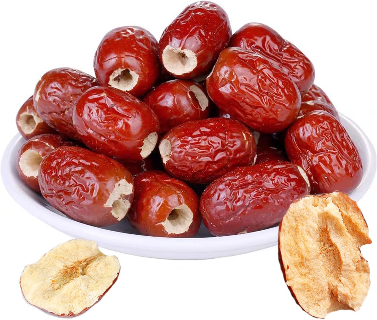 Amazon.com: Crispy red dates, crispy red dates, pitted red dates, not ...