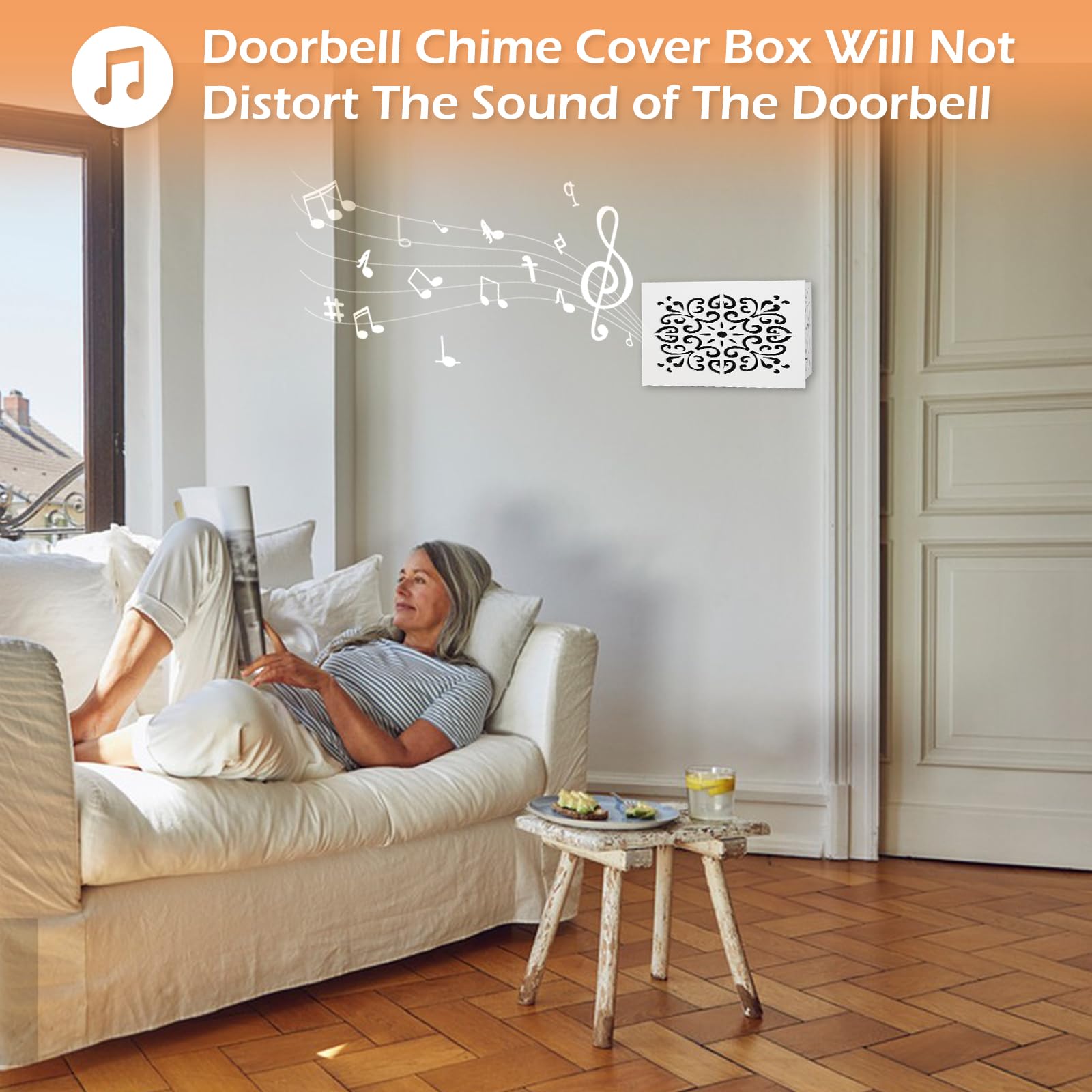 Snapklik.com : Doorbell Chime Cover Box Only, Inside Decorative Wooden ...