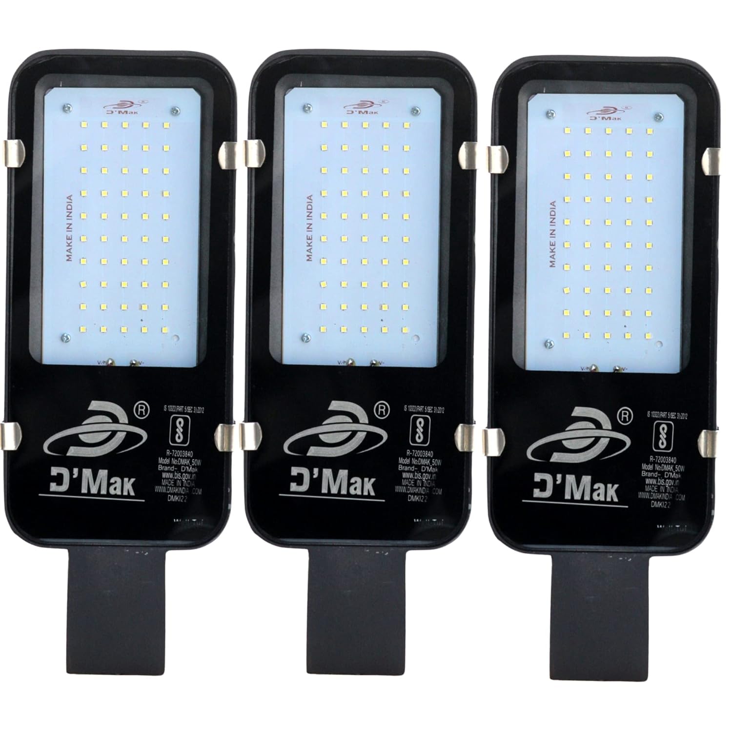 D’Mak 50W LED Street Light (White, Pack of 3,Aluminium) : Amazon.in ...