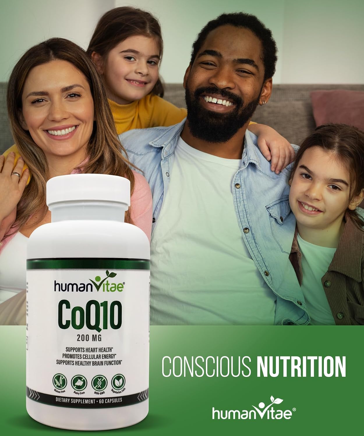 Premium CoQ10 200 mg – 60 cápsulas para la salud del corazón y el apoyo ...