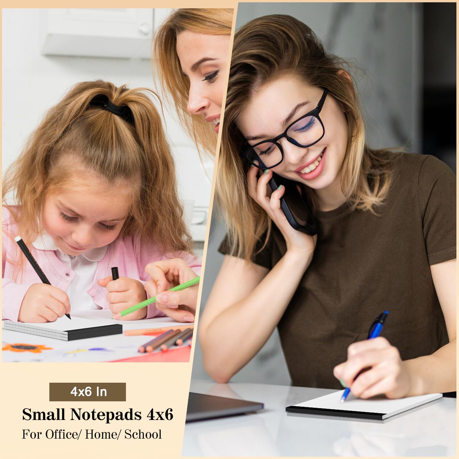 Snapklik.com : 20 Pack Notepads 4x6 Memo Refills Writing Pads, 30 ...