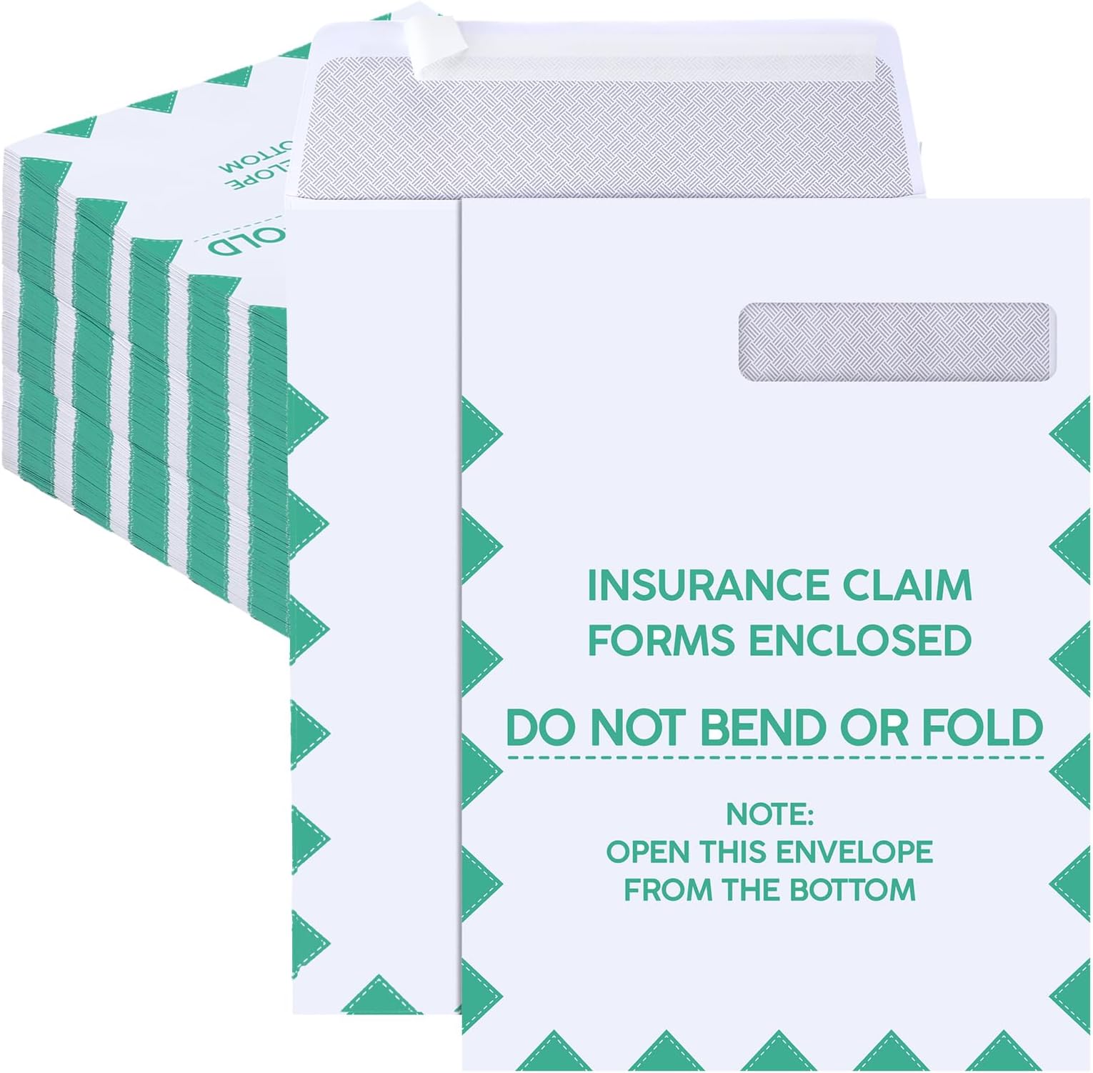 Amazon.com : StockChecks CMS 1500 Claim Form Large Envelopes | 9" x 12 ...