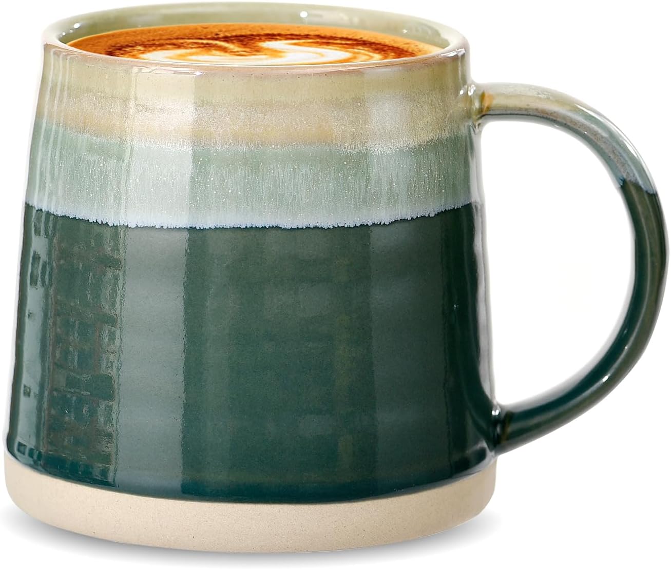 Amazon.com: Ceramic Coffee Mug, 13 oz, Big Tea Cup, Reactive Glaze ...