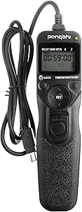 Amazon.com: Shutter Release, pangshi MC-DC2 LCD Wired Timer Remote Control : Electronics