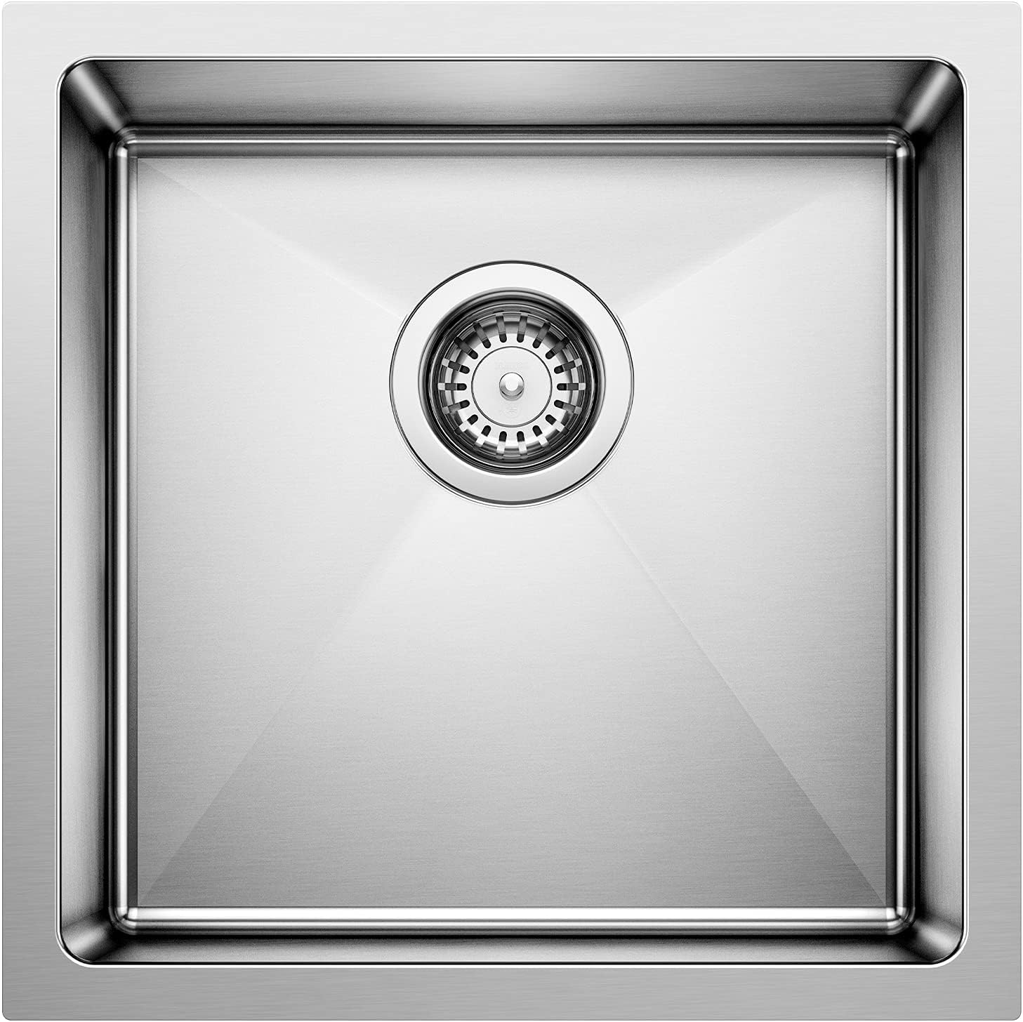 BLANCO 518169 Quatrus R0 Stainless Steel Undermount Sink, 60/40 ...