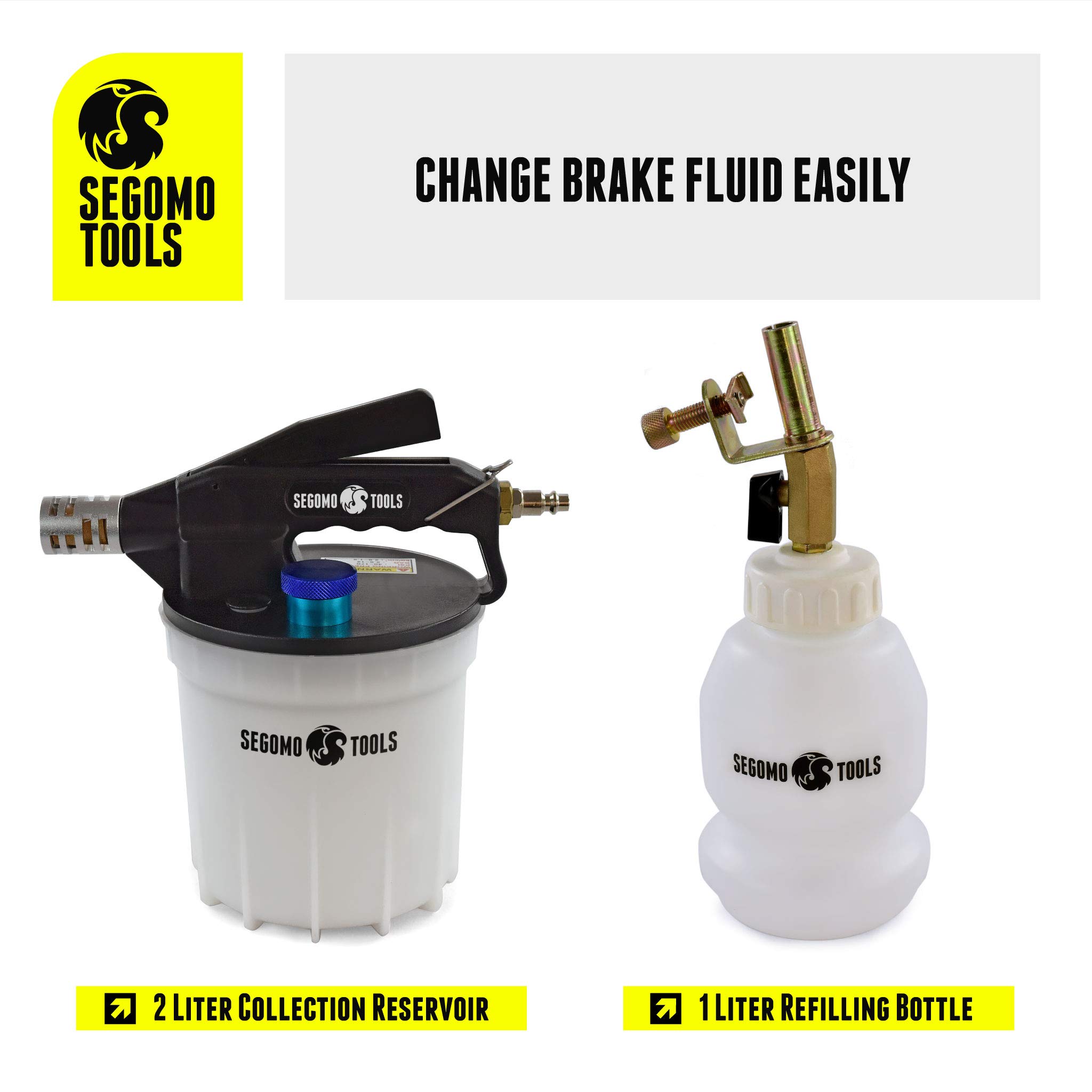 Snapklik.com : Segomo Tools 2L Standard & ABS Vacuum Brake Bleeder ...