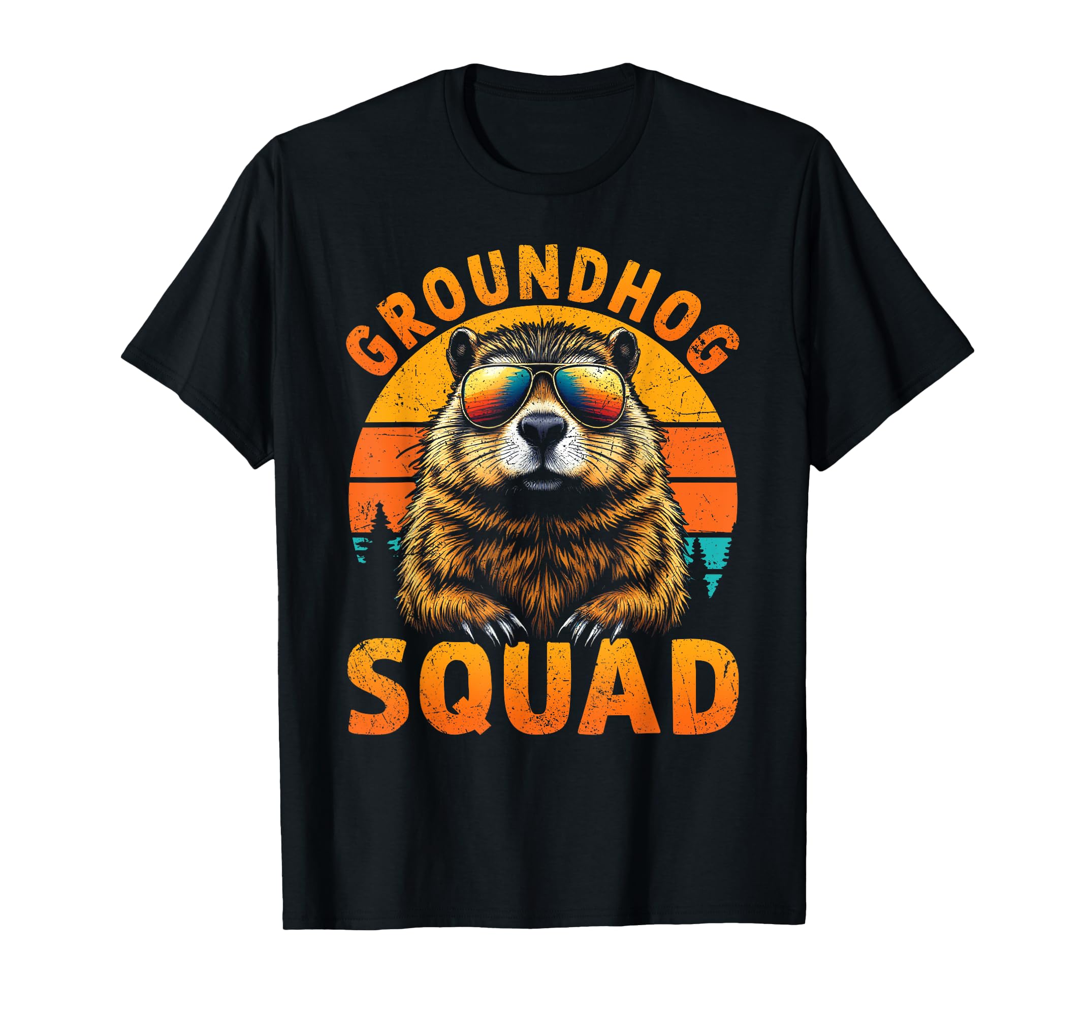 Amazon.com: Funny Groundhog Squad Happy Groundhog Day 2025 Men Women Kid T-Shirt : Clothing ...