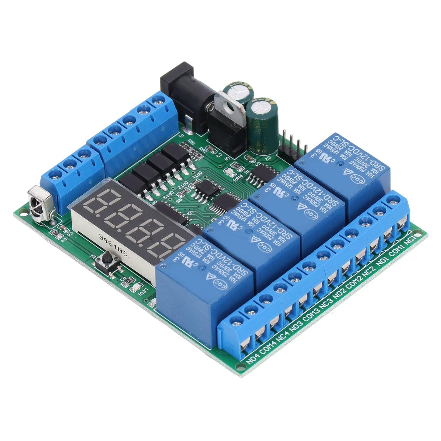 Relay Control Module, 7 Commands Development Board MS51FB9AE Main ...