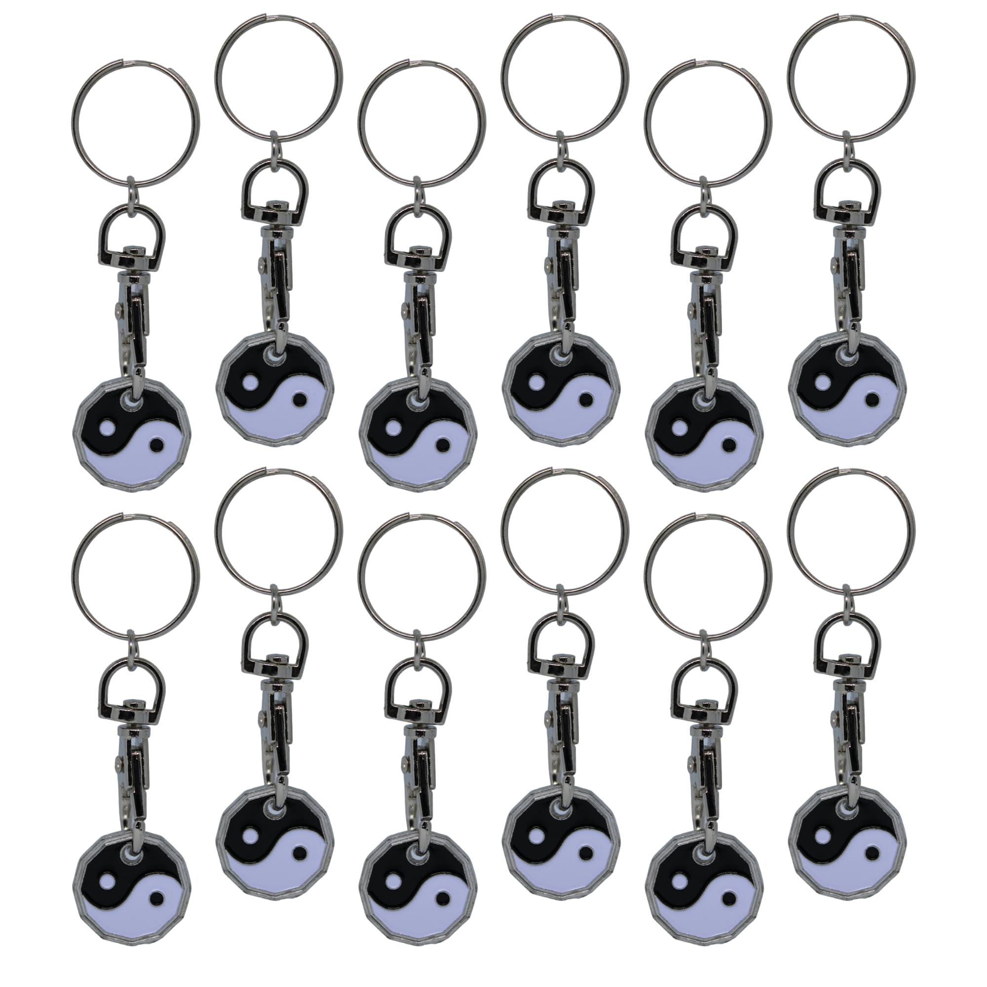 12pk Shopping Trolley Token Key Ring | Trolley Tokens for Supermarket ...