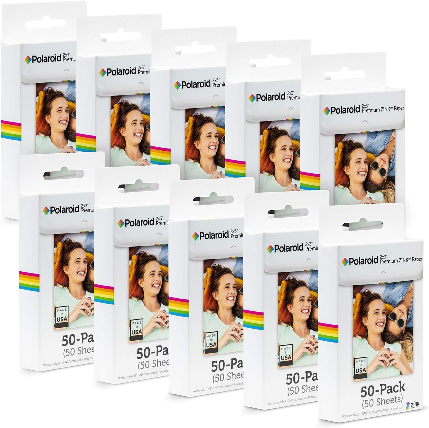 Amazon.com : Polaroid 2x3 inch Premium ZINK Photo Paper (500 Sheets ...