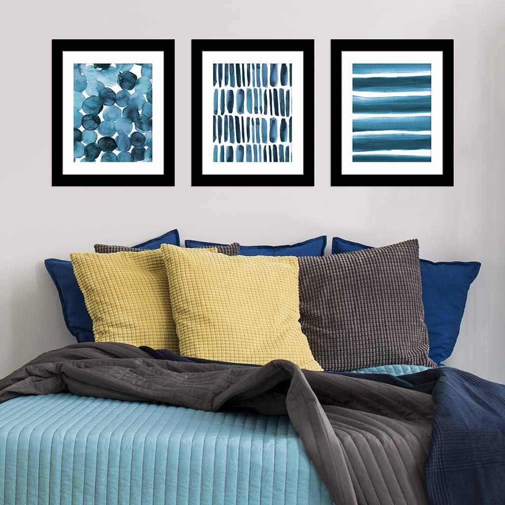 Amazon.com: Paper Riot Co. 8" x 10" Unframed Modern Blue Watercolor ...