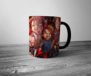 Amazon.com: Halloween Horror Movie Mug Chucky Horror Movie Character ...