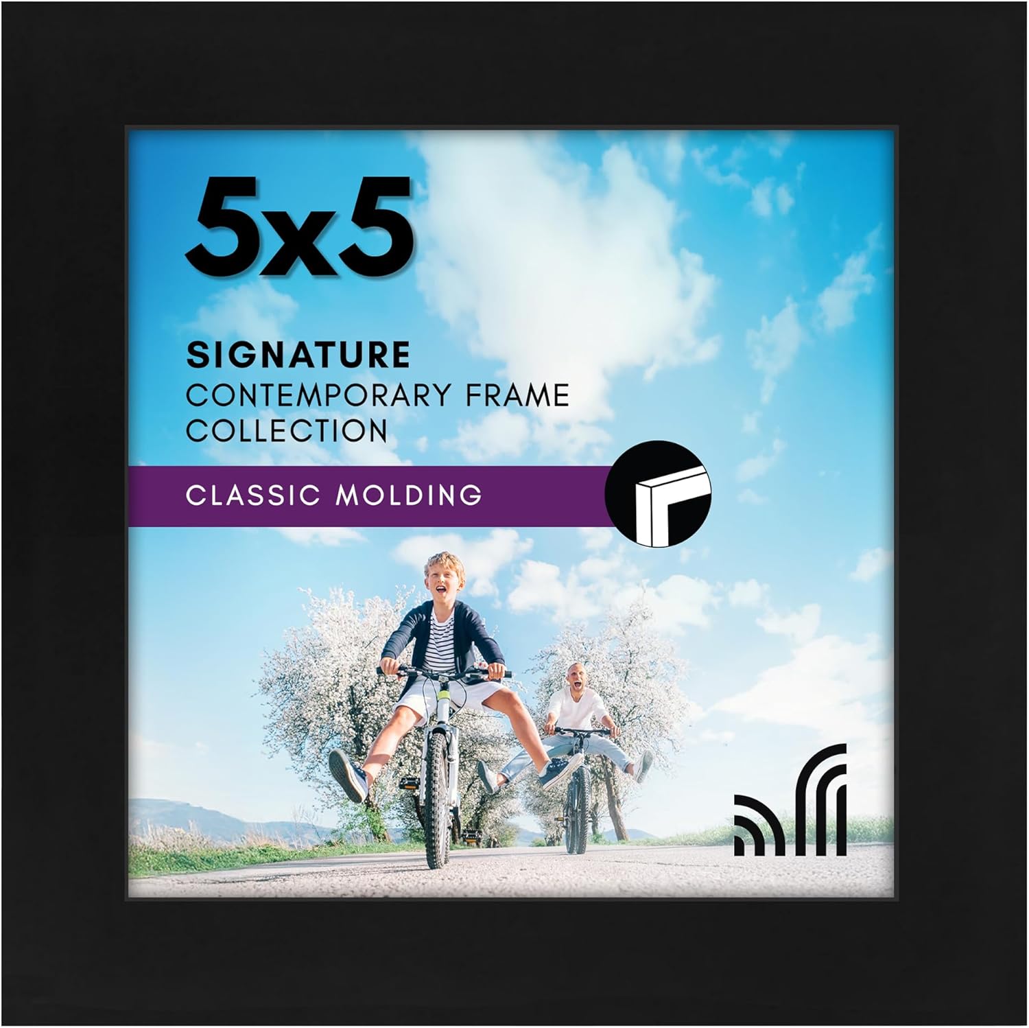 Amazon.com - Americanflat 5x5 Picture Frame with Shatter-Resistant ...